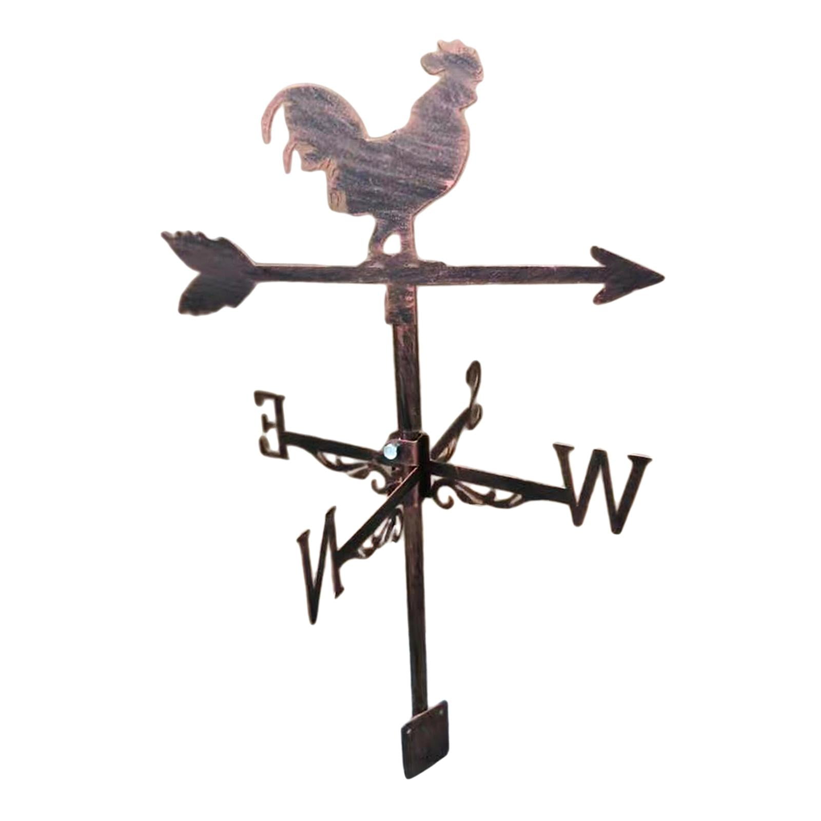 Retro Stainless Iron Weathervane Roof Mount Weather Vane Decorations ...