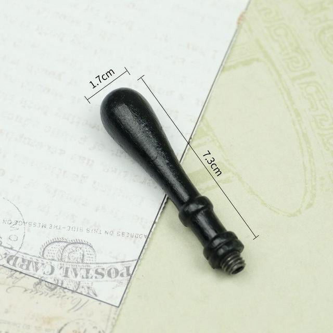 Retro Stamp Wooden Handle Antique Metal Sealing Handle Wedding ...