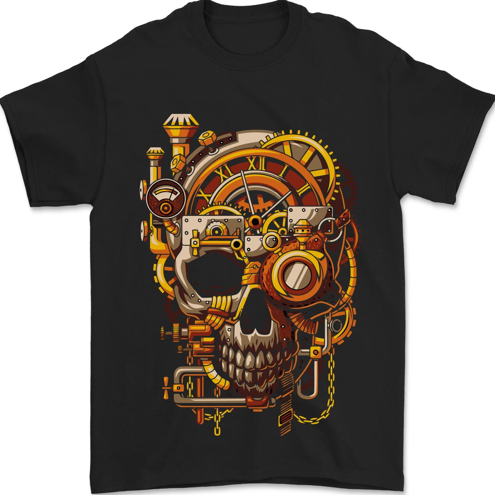 Retro Steampunk Gears Shirt - Mechanical Gothic Art Style - Walmart.com
