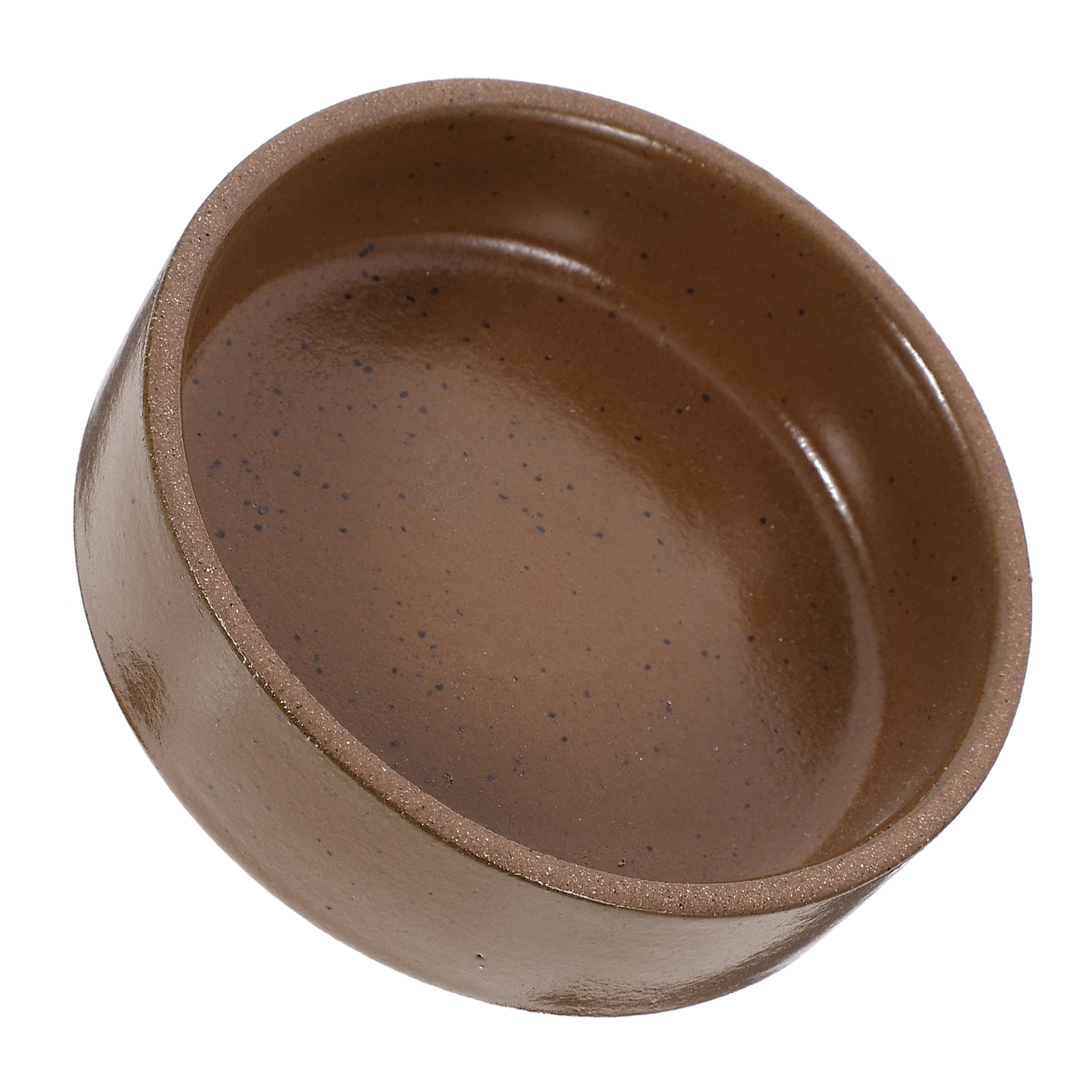 Retro Stoneware Round Dish -yaki Japanese Condiment Versatilen Small ...