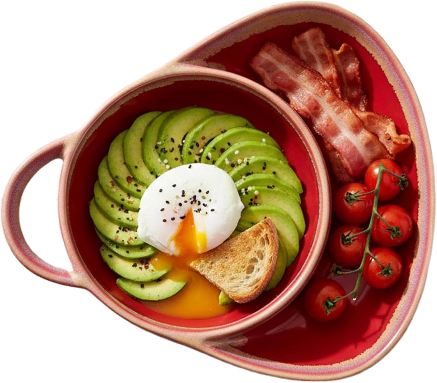 Retro Stoneware Soup and Sandwich Combo Set | Easy-Clean Ceramic Bowls ...