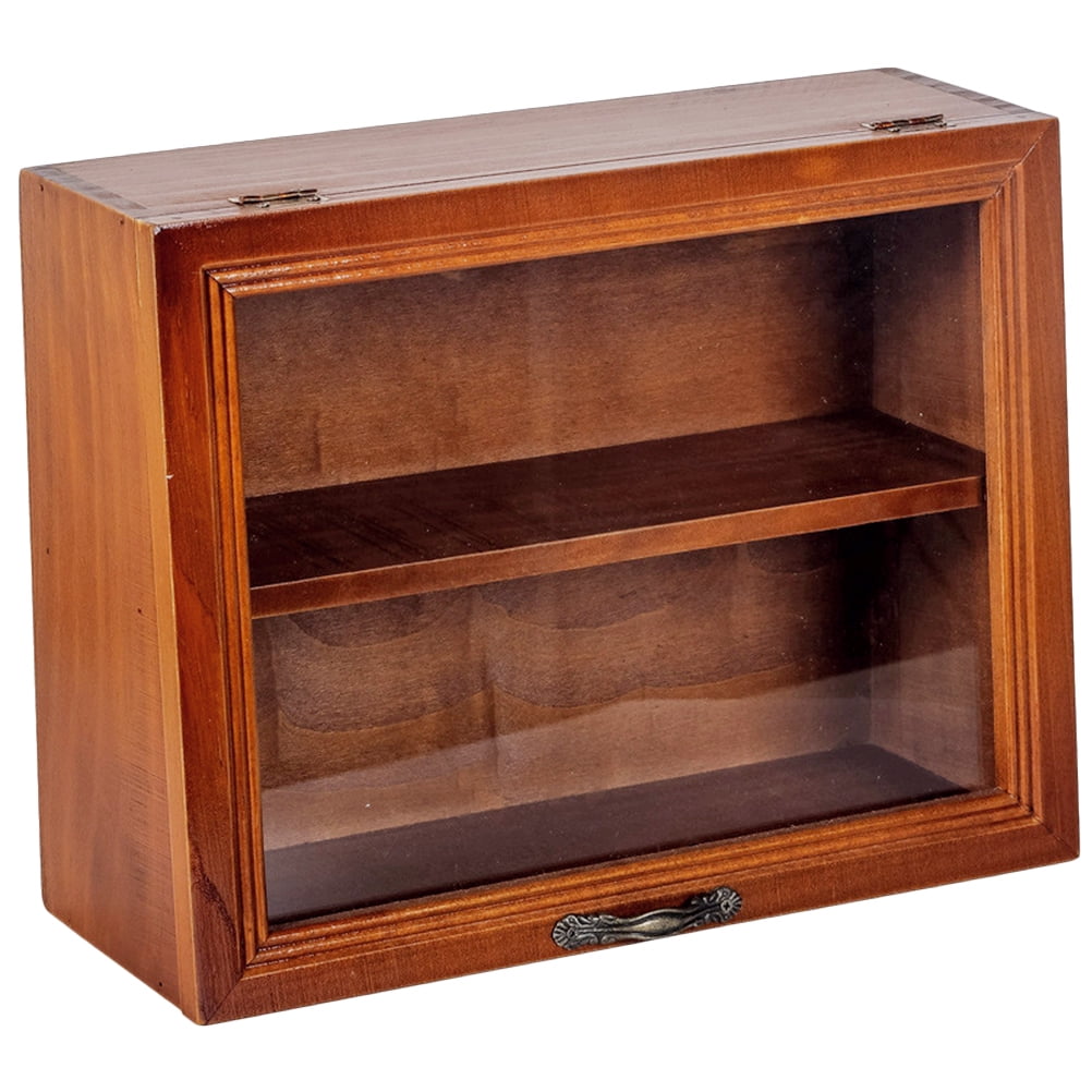 Brown Wood Display Rack for Decoration Perfect for Figures Toys and ...