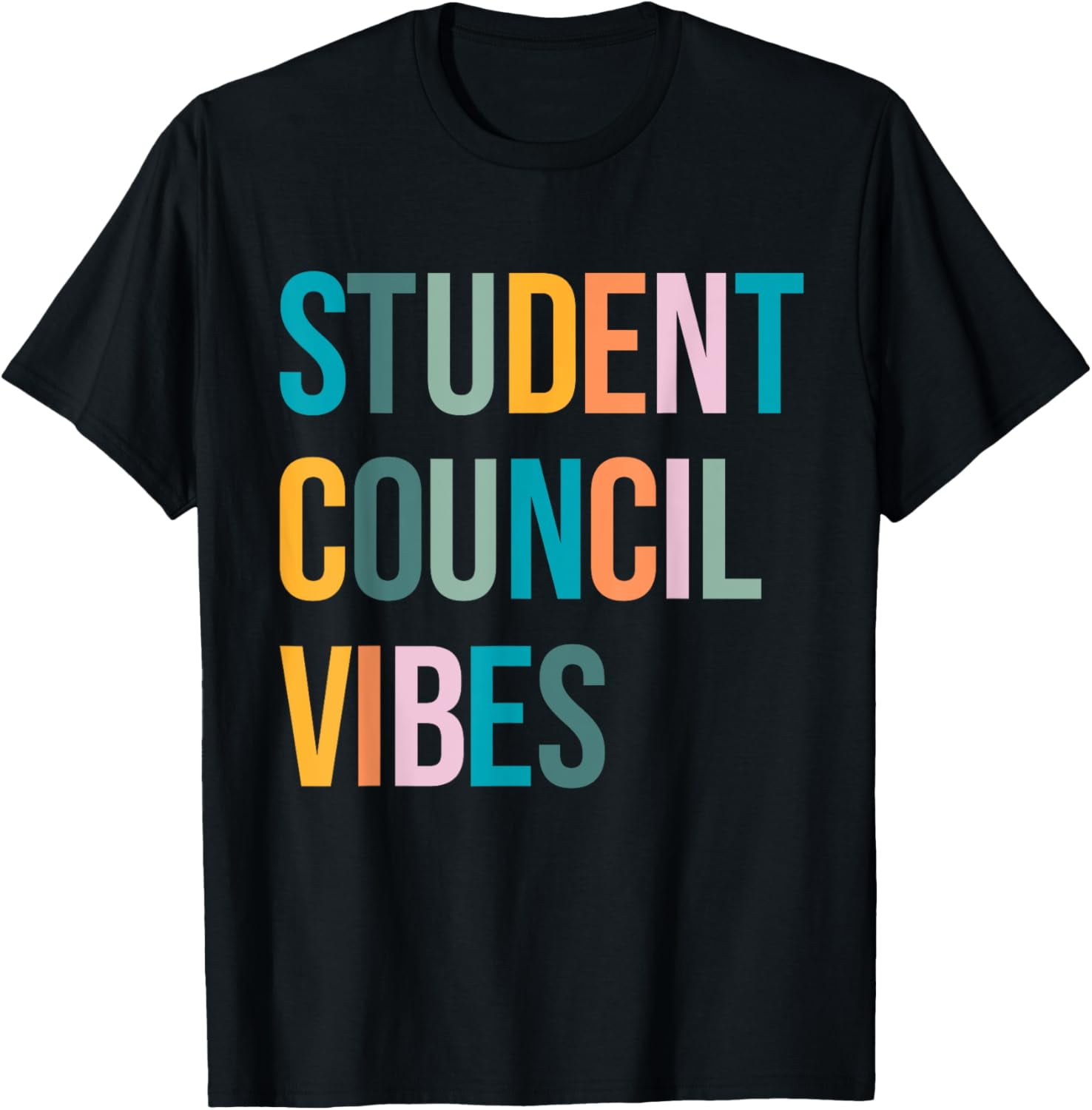 Retro Student Council Vibes School Student Council T-Shirt men and ...