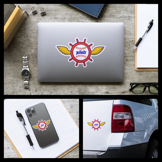 Retro Style 1969 Seattle Pilots Sticker Phone Decal Water Bottle ...