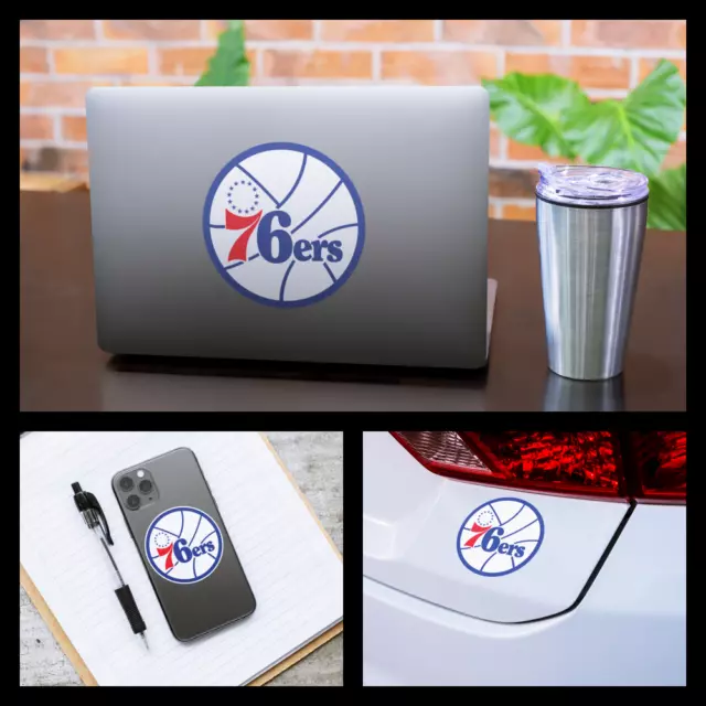 Retro Style 1970'S Philadelphia 76Ers Logo Sticker Phone Decal Water ...