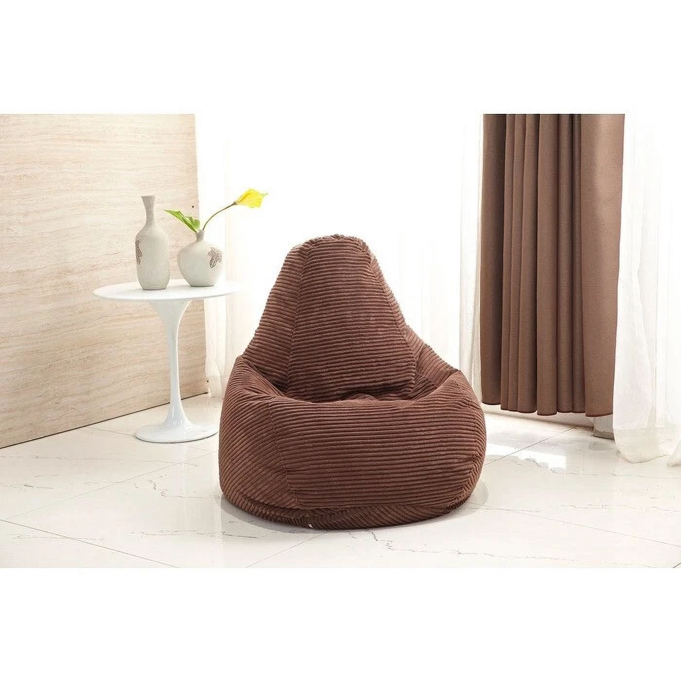 Retro Style Adult Bean Bag Chair with Polystyrene Beads Fillings, Soft ...