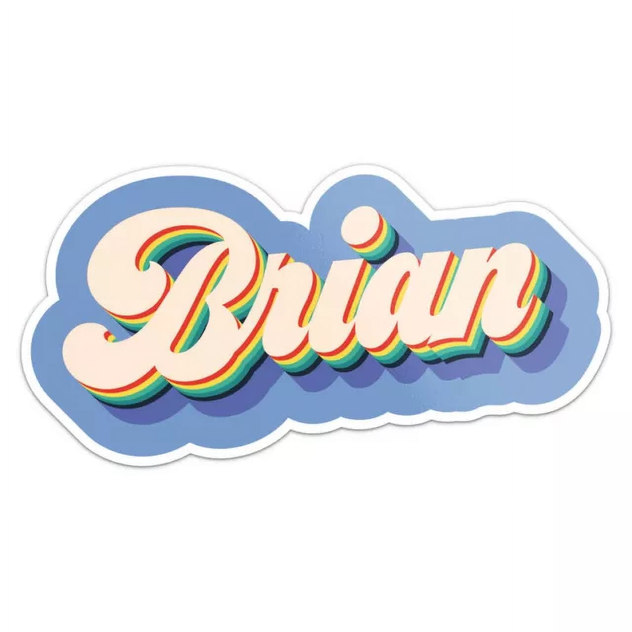 Retro Style Brian Male Sticker Phone Decal Water Bottle Stickers Car ...