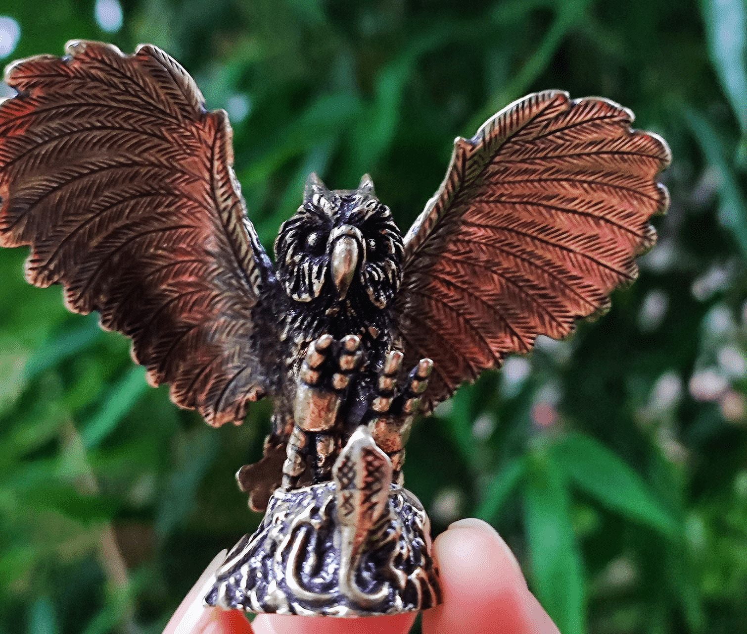 Retro Style Copper art Ferocious Owl statue brass Owl statue,Wild ...