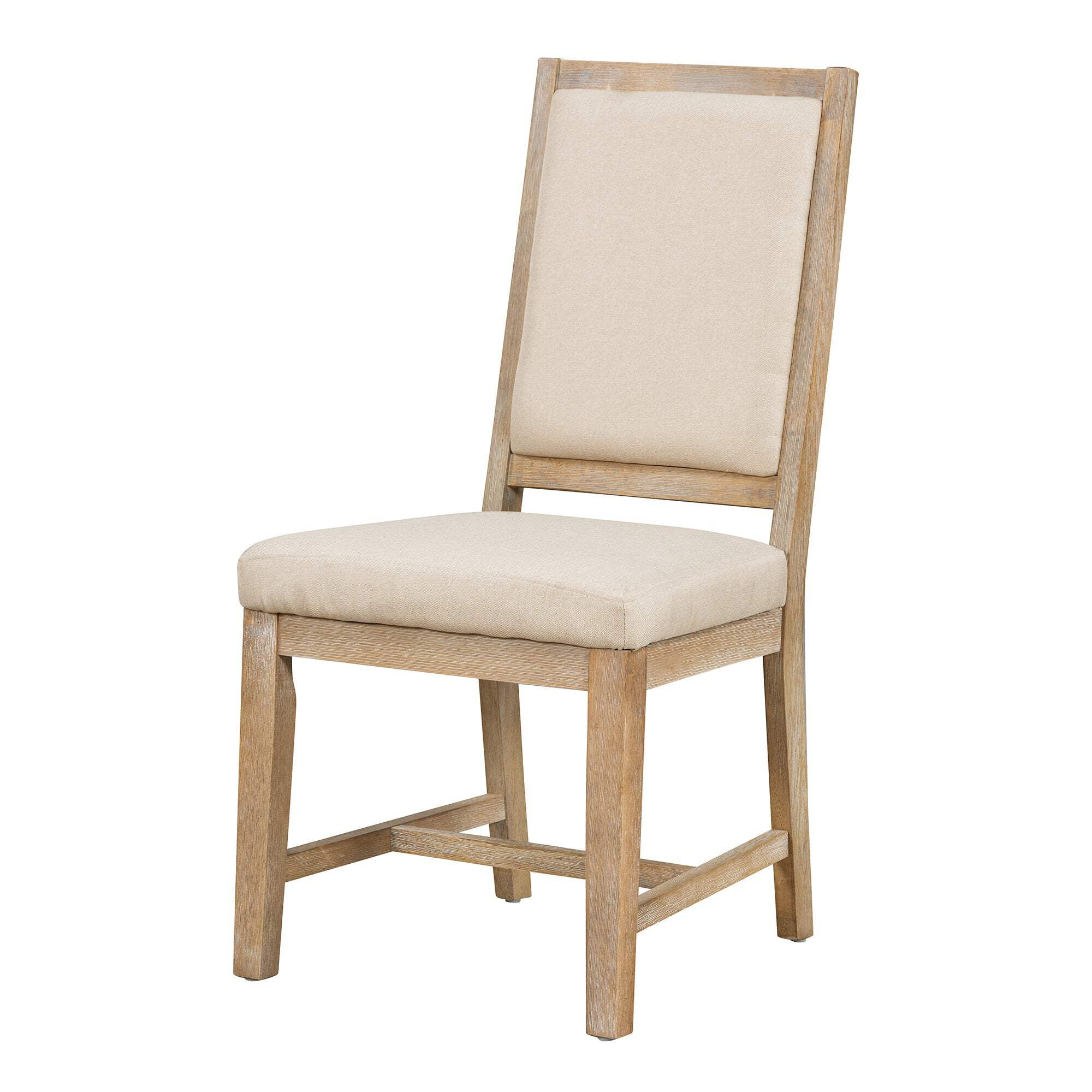 Retro Style Dining Chair Set With 4 Upholstered Chairs For Dining Room ...