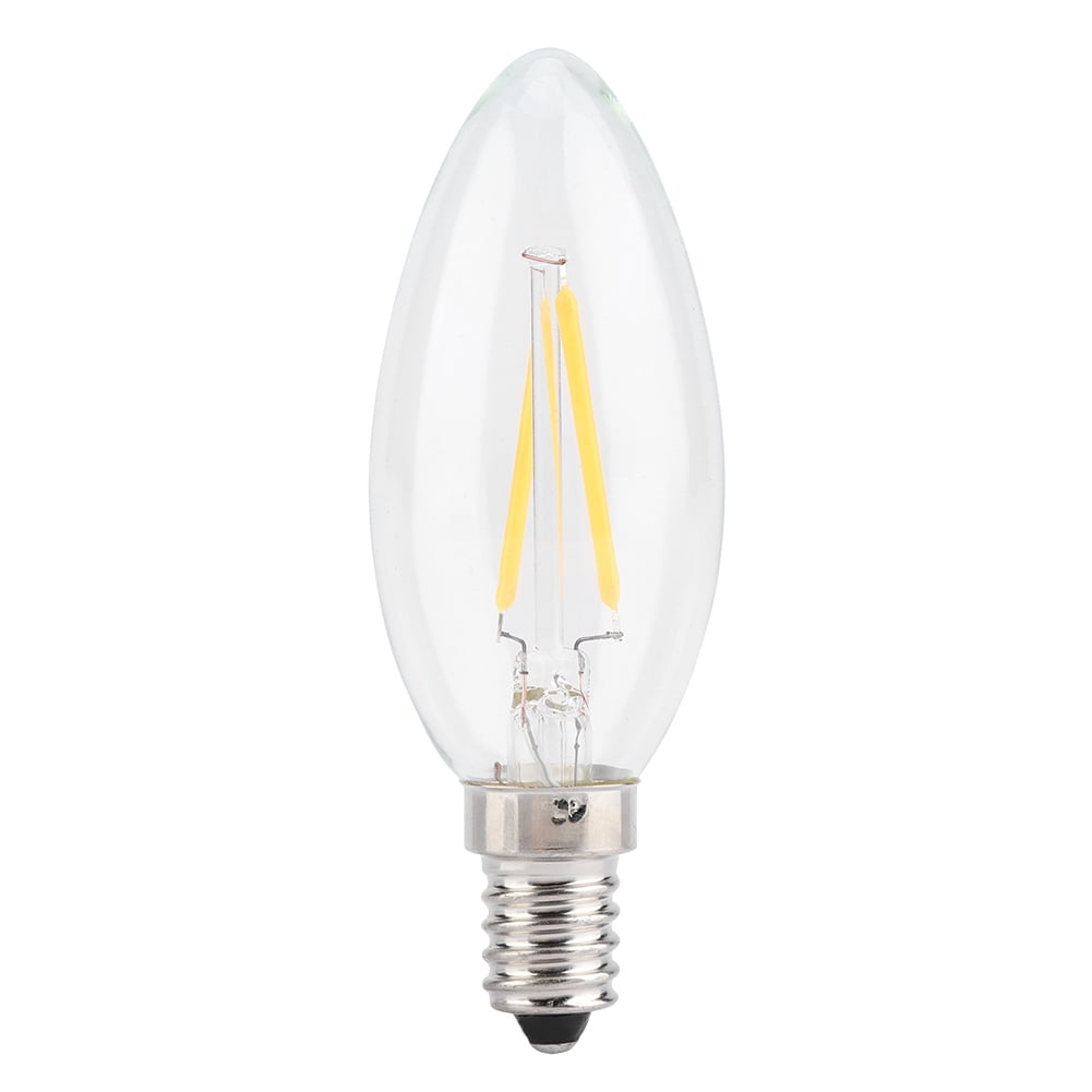 Retro Style E14 Candle Bulb - Warm White Dimmable 2W LED Light, 220V ...