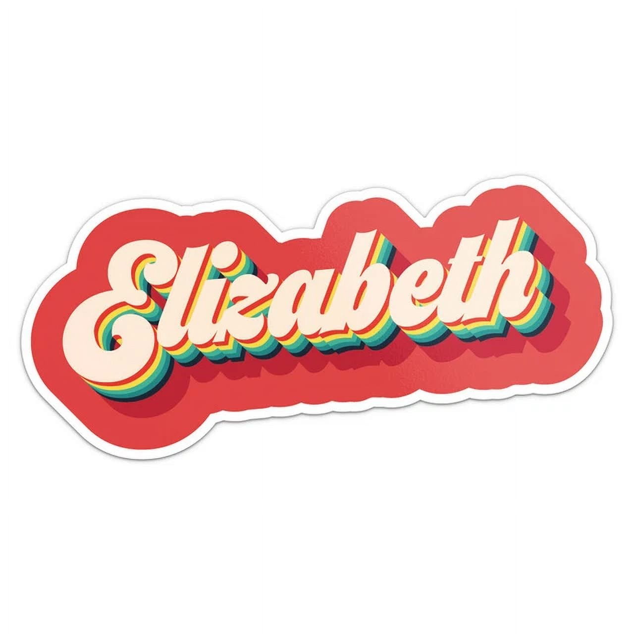 Retro Style Elizabeth Female Sticker Phone Decal Water Bottle Stickers ...