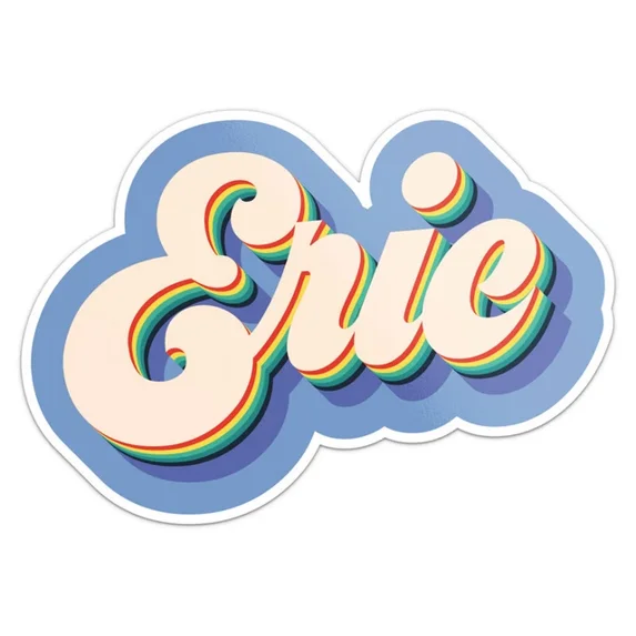Retro Style Eric Male Sticker Phone Decal Water Bottle Stickers Car ...