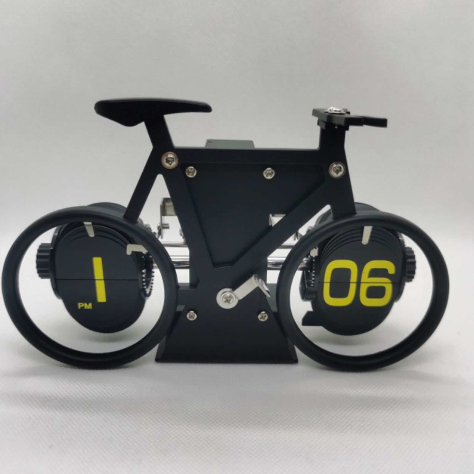 Retro Style Flip Clock, Bike Shape Digital Flip Desk Clock Classic ...