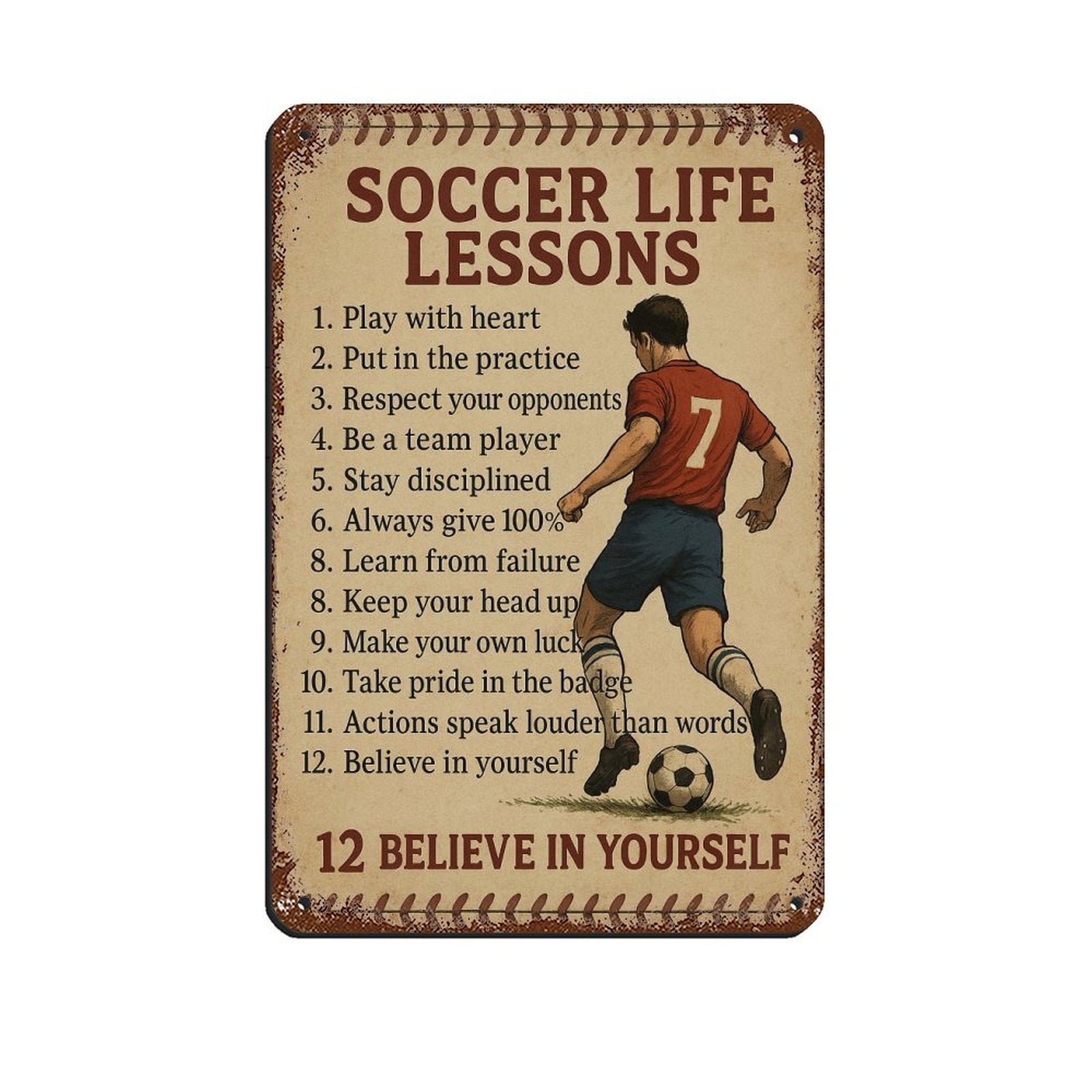 Retro Style Football Life Lessons, Sports Motivation, Learning from ...