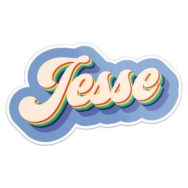 Retro Style Jesse Male Sticker Phone Decal Water Bottle Stickers Car ...