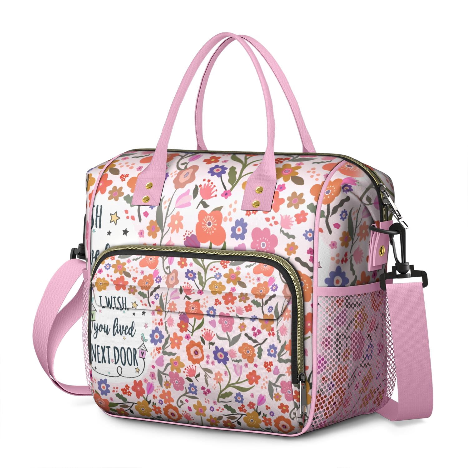 Retro Style Large Lunch Box for Women, Boho Chic Leakproof Tote with ...