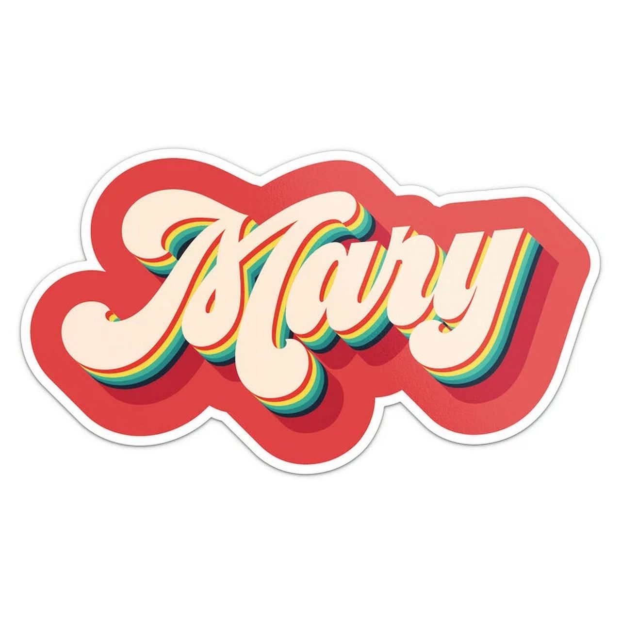 Retro Style Mary Female Sticker Phone Decal Water Bottle Stickers Car ...