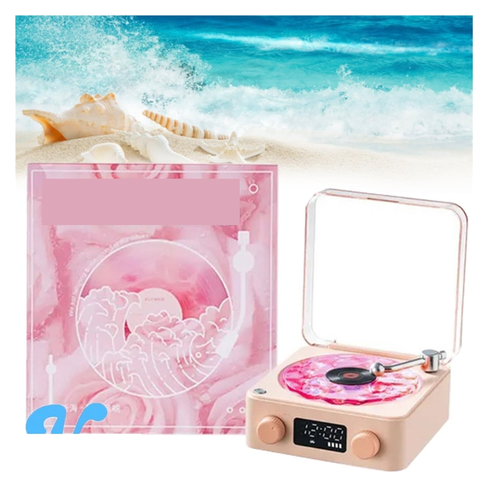 Retro Style Wireless Vinyl Bluetooth Speaker for Sea White Noise with ...