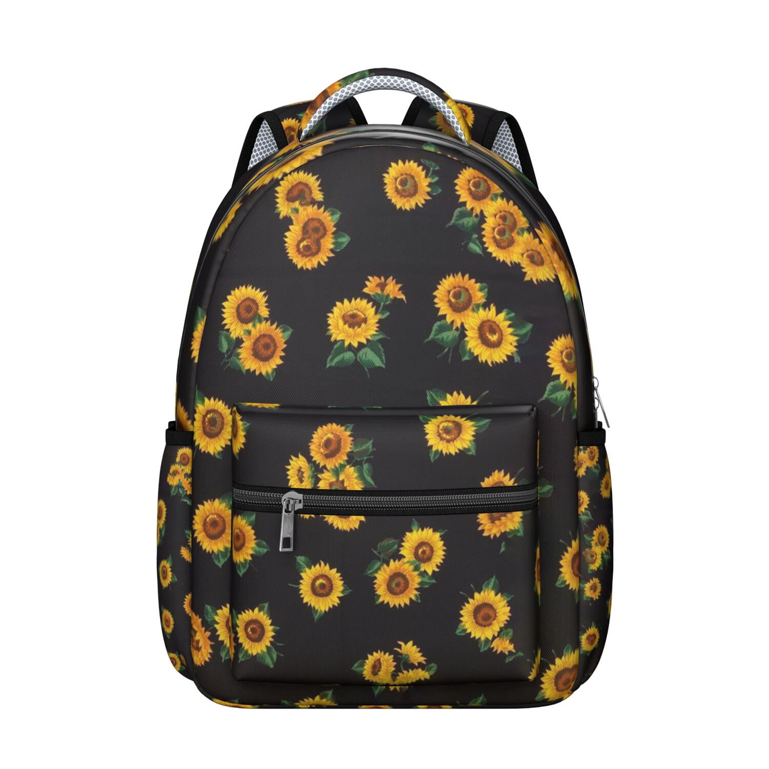 Retro Sunflower Graphic Students Backpack Lightweight and Comfortable ...