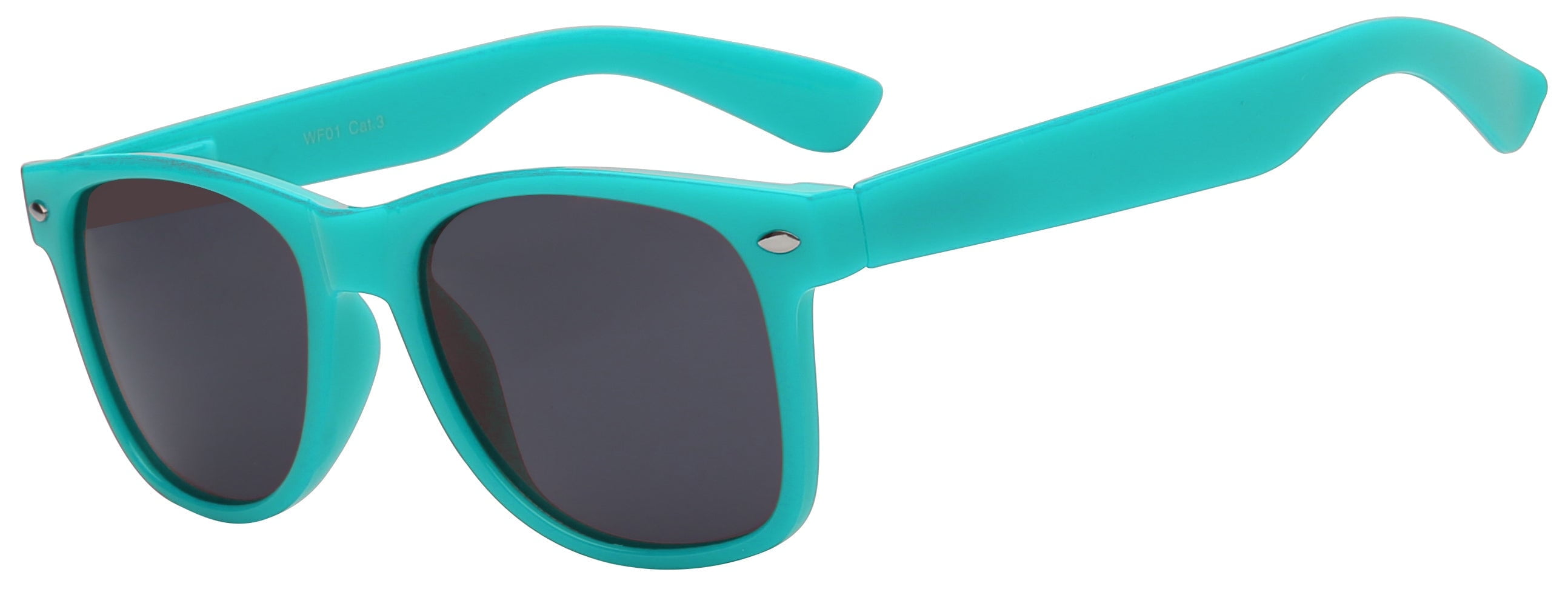 Retro Sunglasses - Turquoise Frame / Smoke Lens - Walmart.com