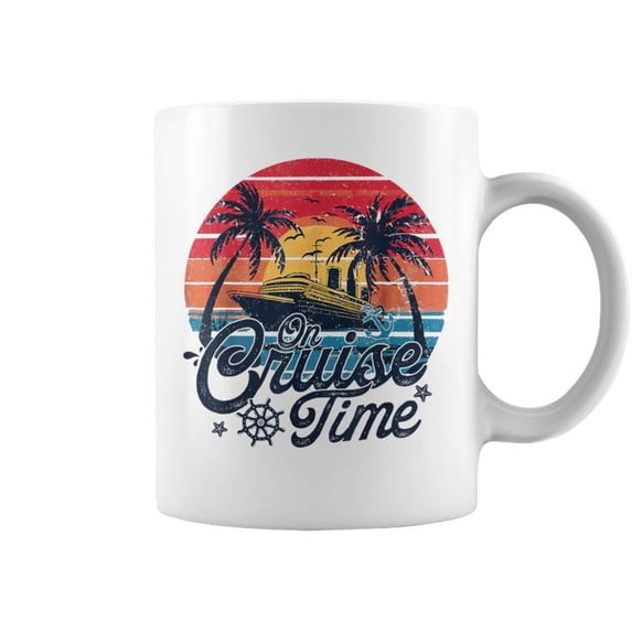 Retro Sunset Cruising On Cruise Time Hello Summer Vacation C - Walmart.com