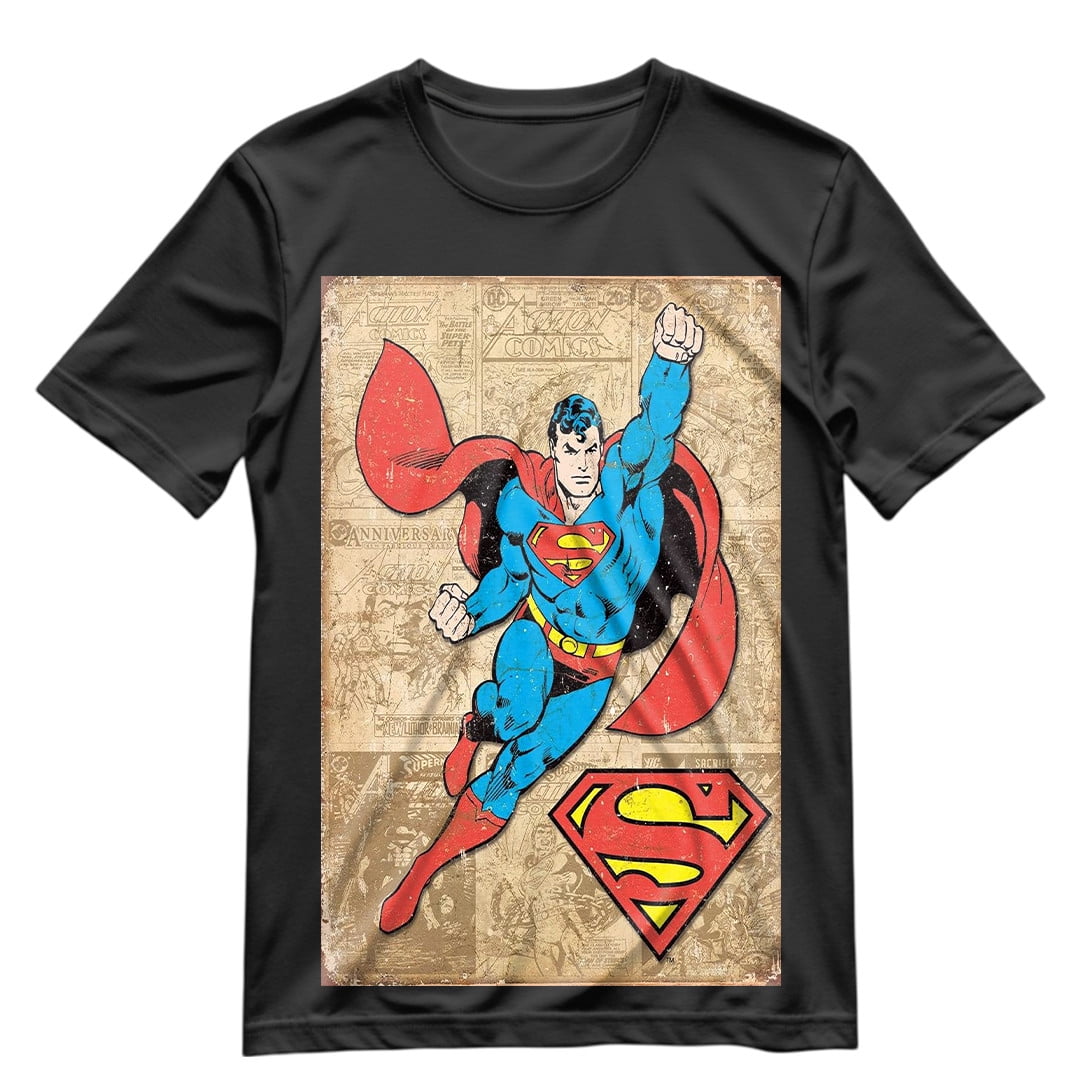 Retro Superhero Comic Shirt – Classic Comic Art Tribute Tee S-3XL ...