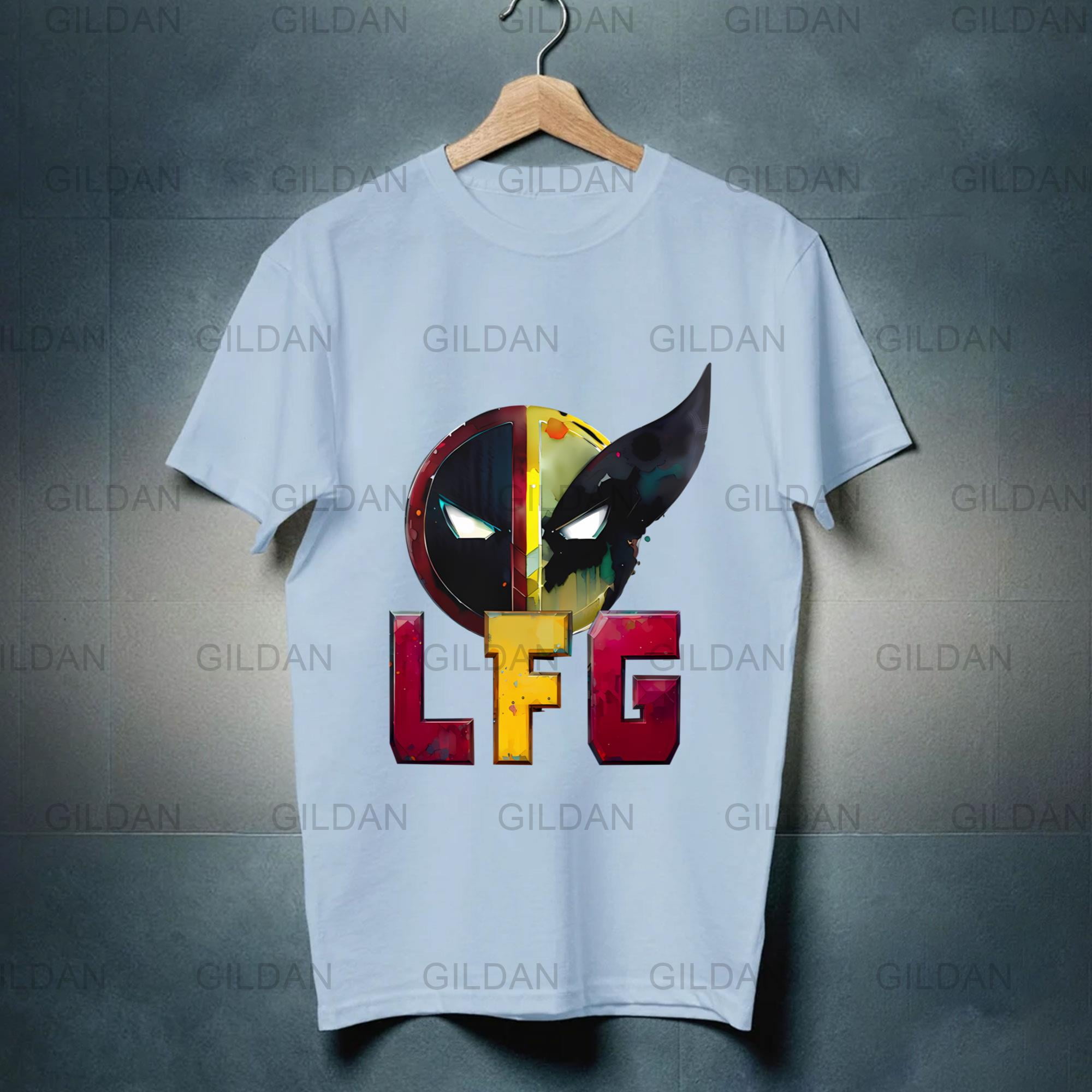 Retro Superhero-Inspired Unisex Shirt Watercolor Graphic Tee - Walmart.com