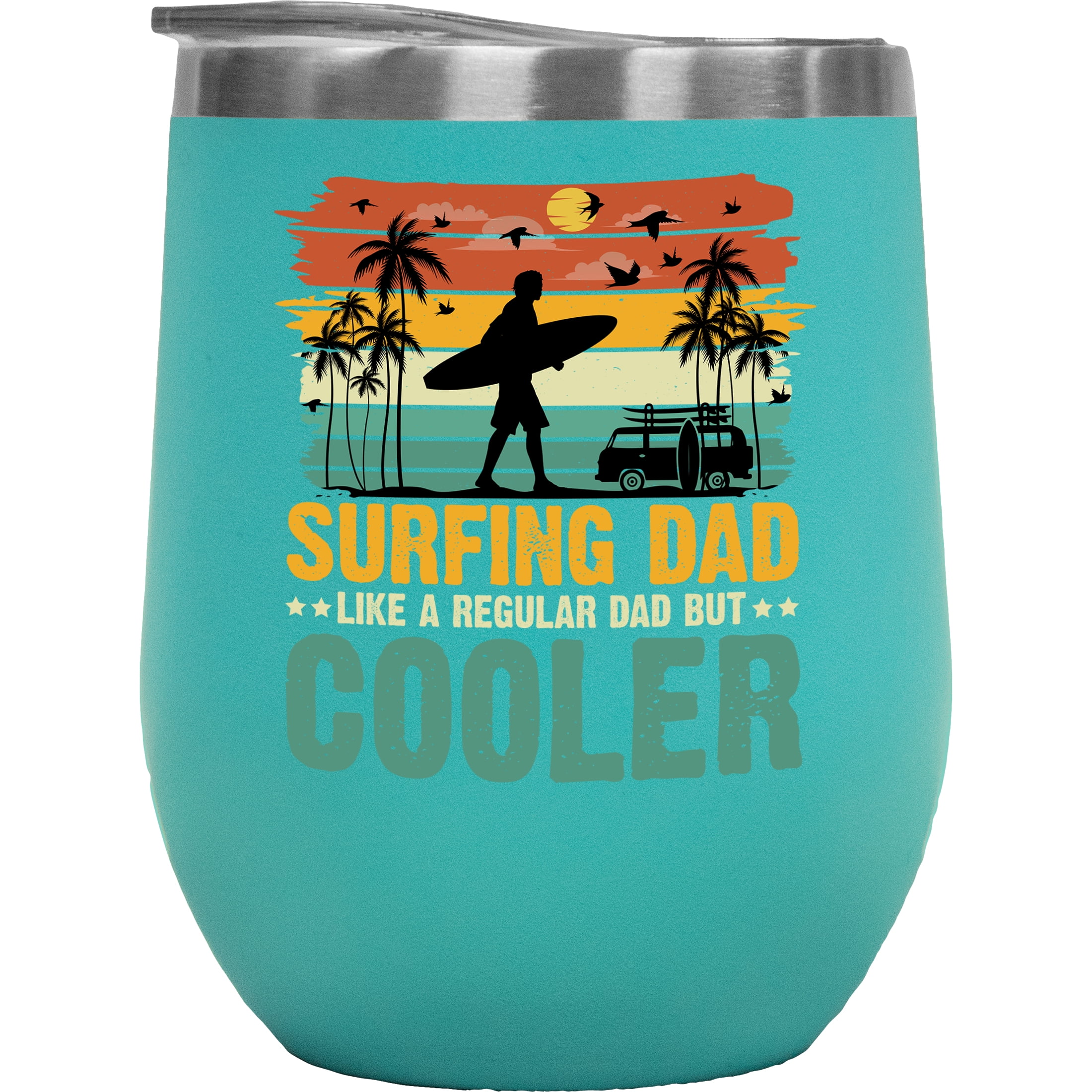Retro Surfing Dad Like a Regular Dad but Cooler, Surfer Father's Day ...