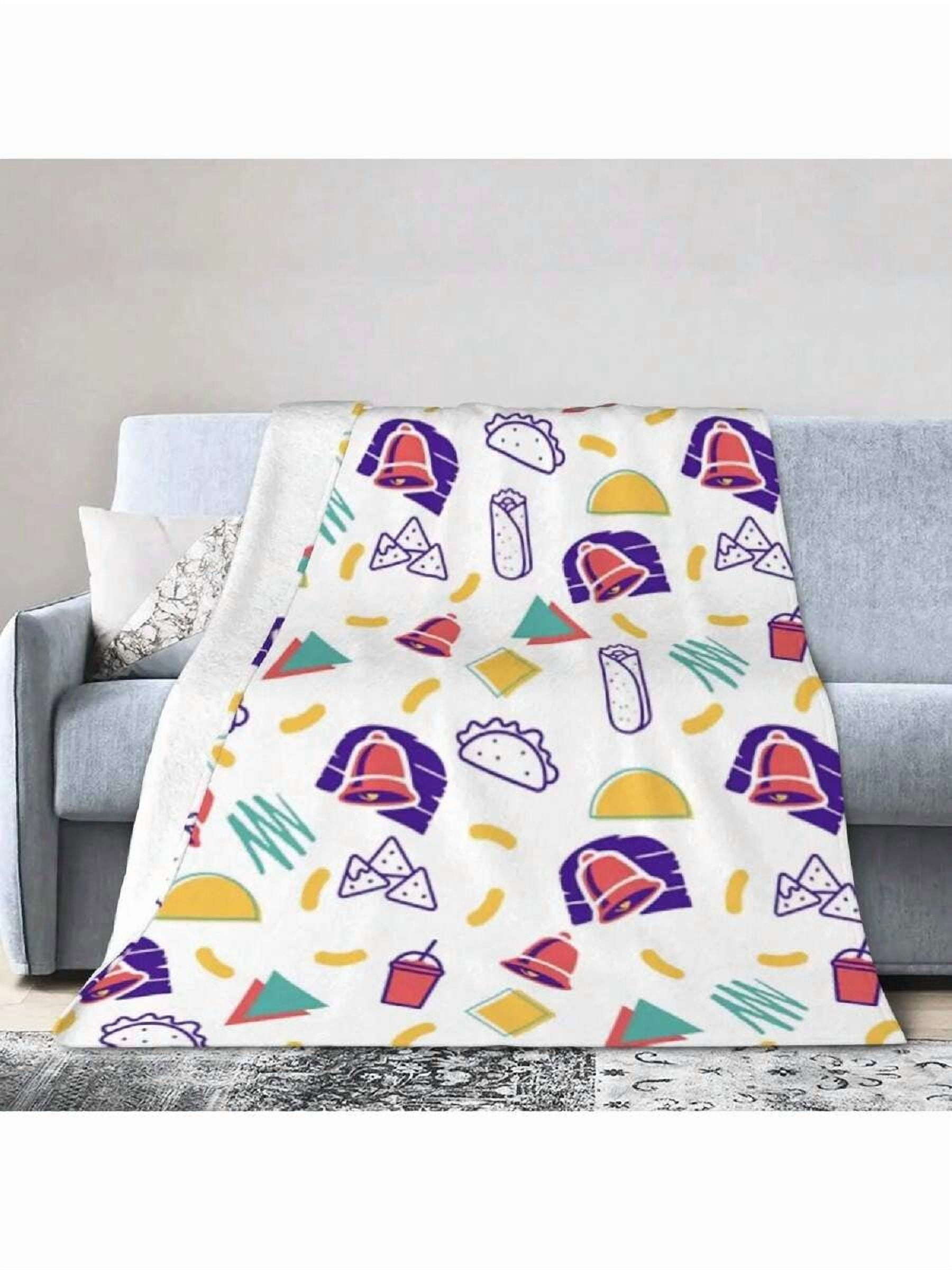 Retro Taco! Pattern Inspired By Taco Bell Blanket From The '90s Ultra ...