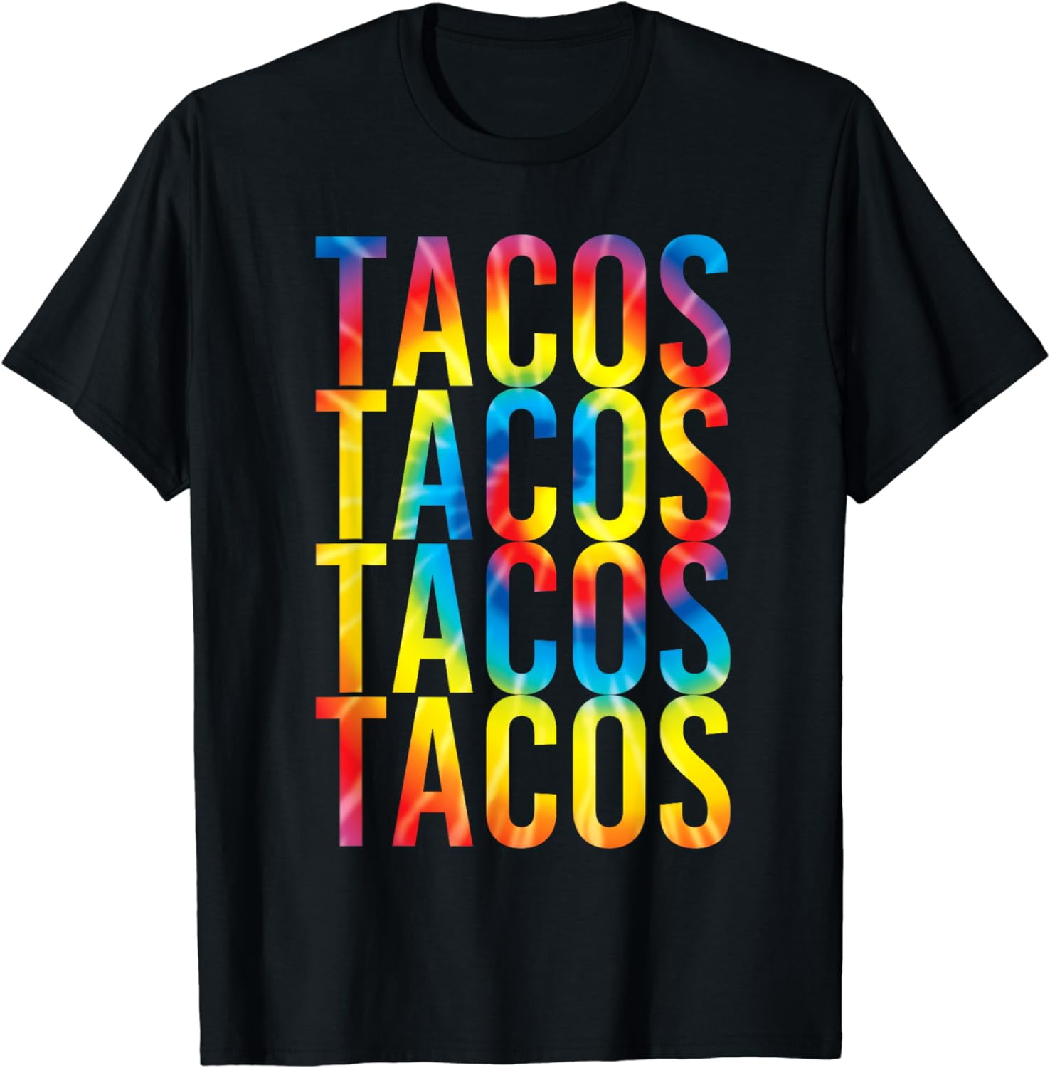 Retro Tacos T-Shirt Vintage Tie Dye Taco Tuesday Mexican Tee - Walmart.com