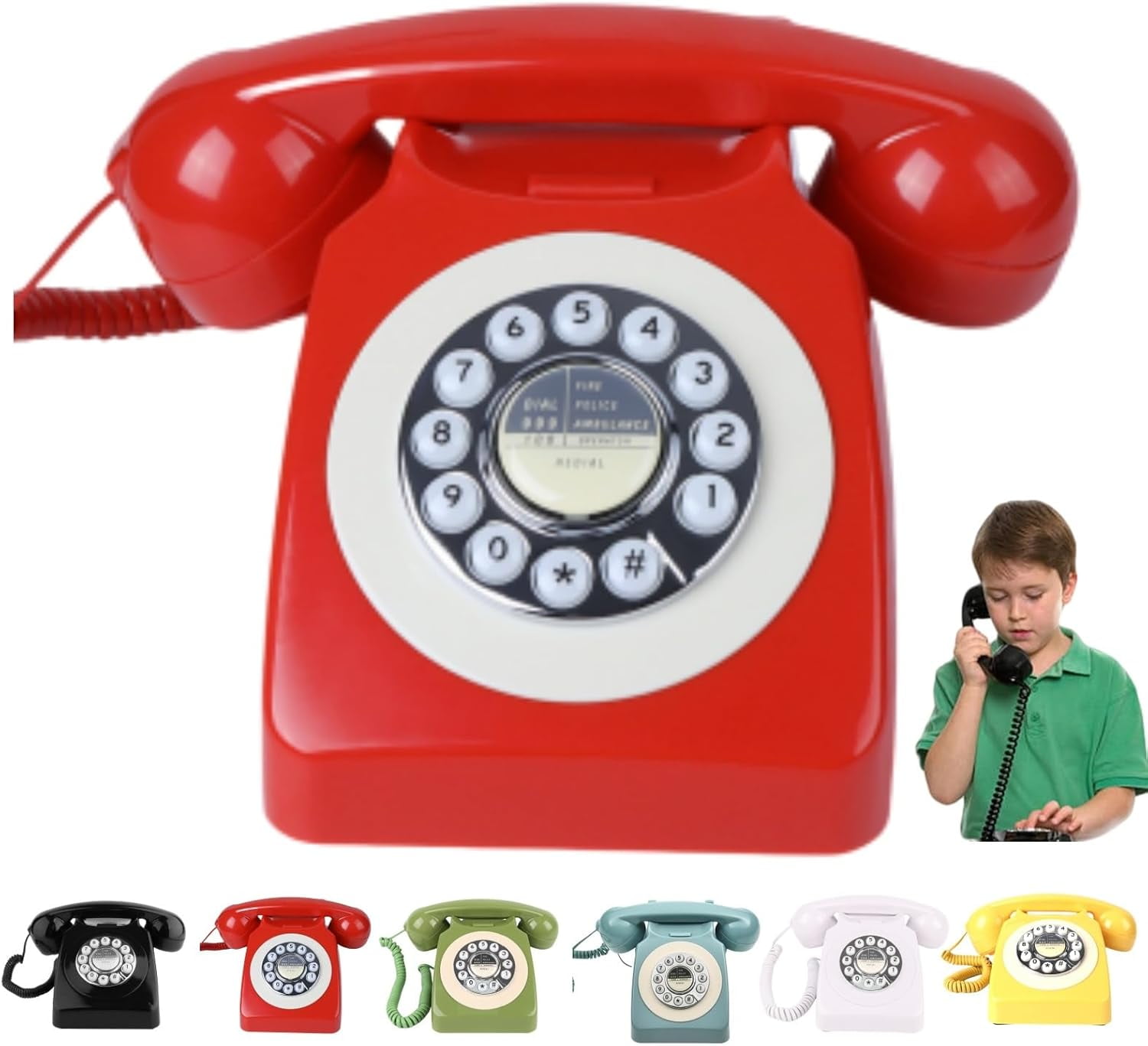 Retro Tattle Phone for Classroom – 2025 Creativity Vintage Landline ...