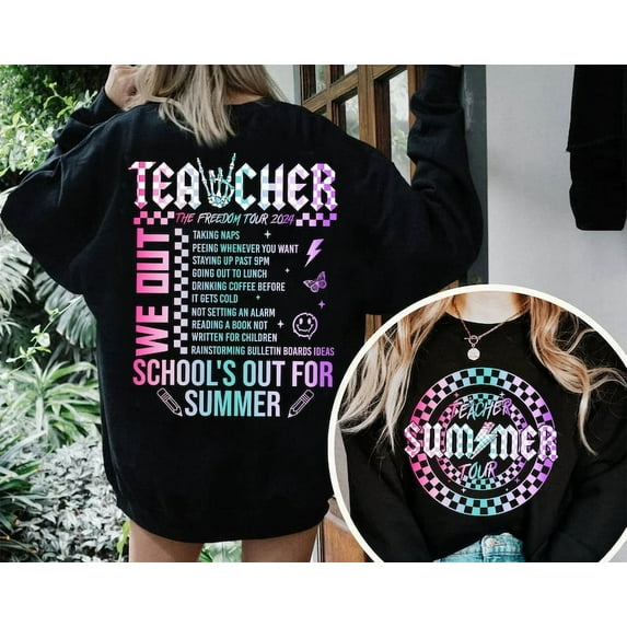 Retro Teacher ABCD Teacher Tour Back To School, End of Year Teacher ...