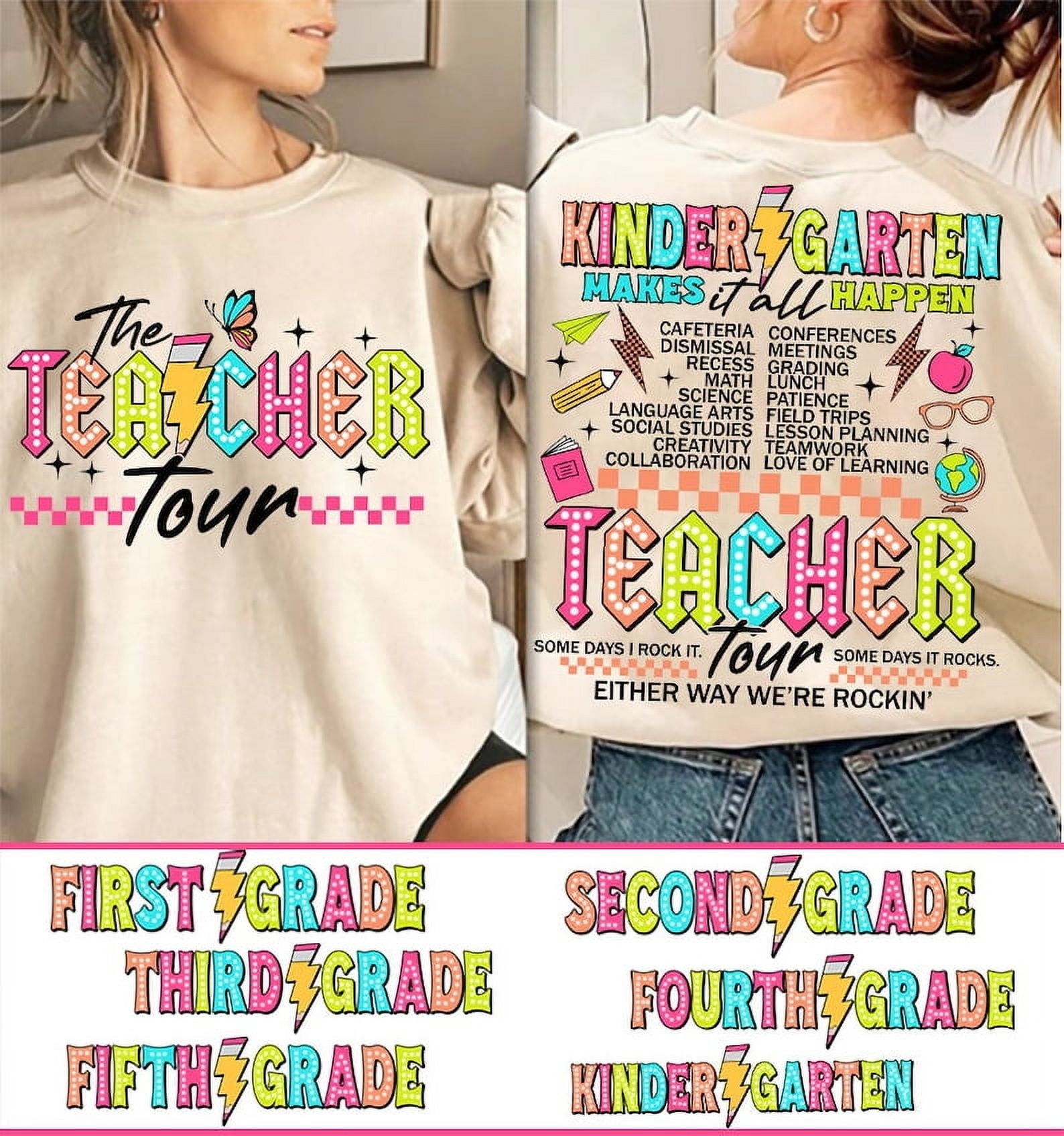 Retro Teacher Tour Bundle ABCD Teacher Tour Back To School, End of Year ...