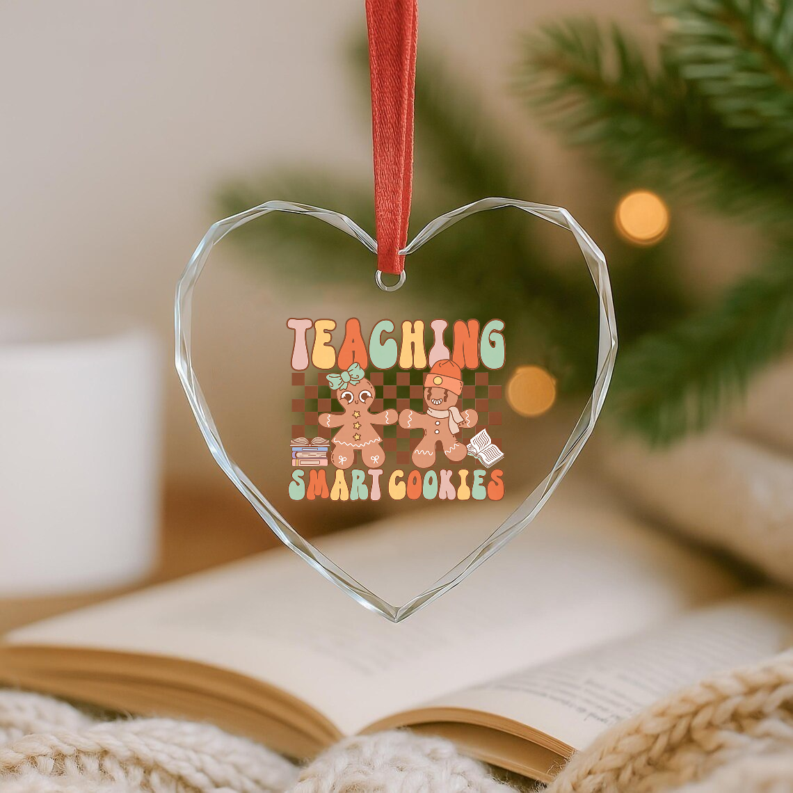 Retro Teaching Smart Cookies Teacher Gingerbread Ornament, Home ...