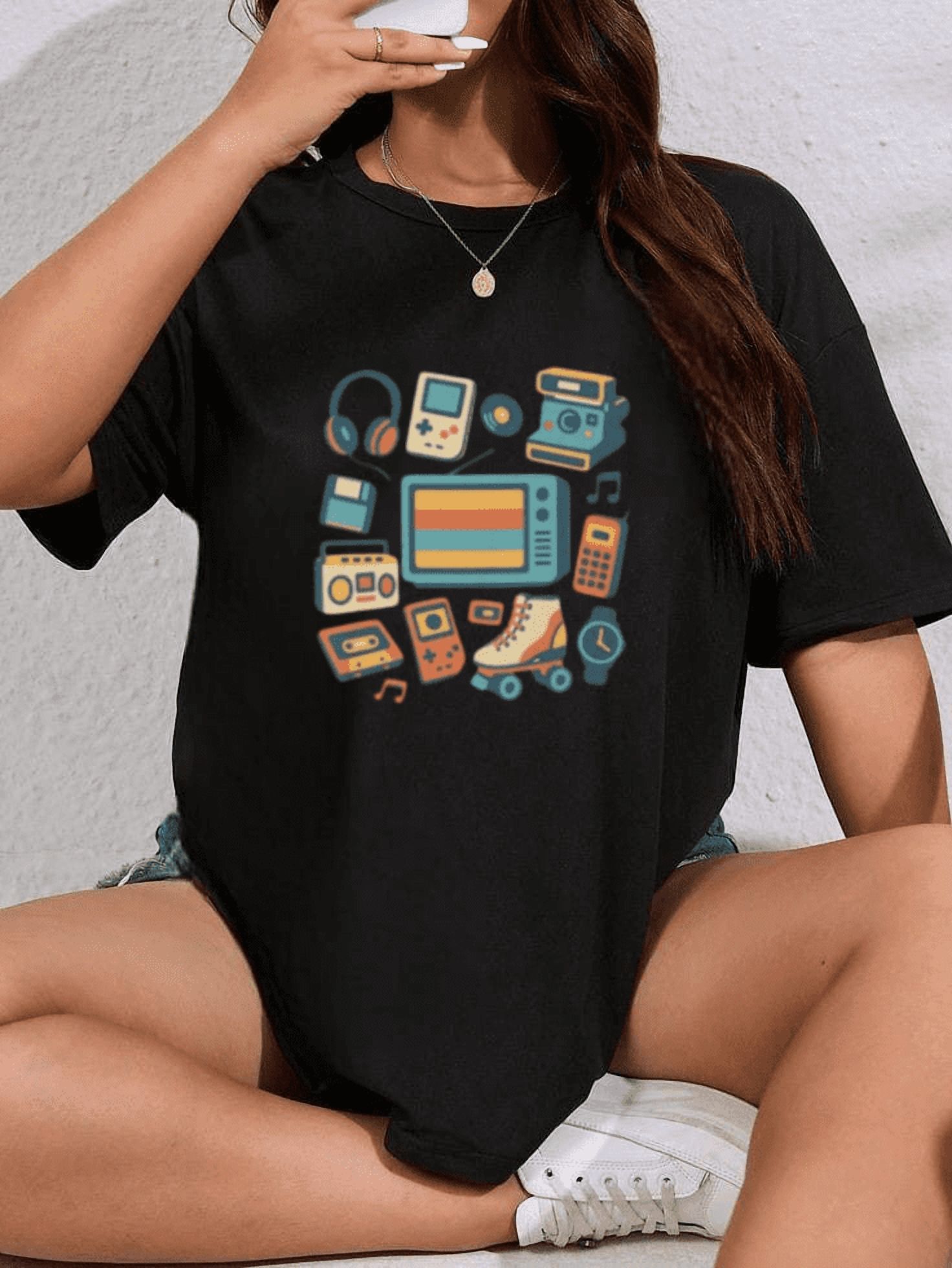 Retro Tech Video Game Nostalgia 80s 90s Inspired Console Art Unisex T ...