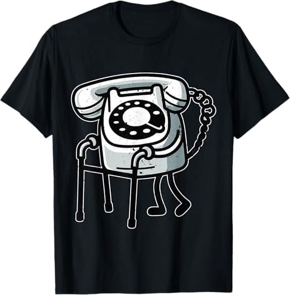 Retro Telephone With Rotary Dial Walker T-Shirt - Walmart.com