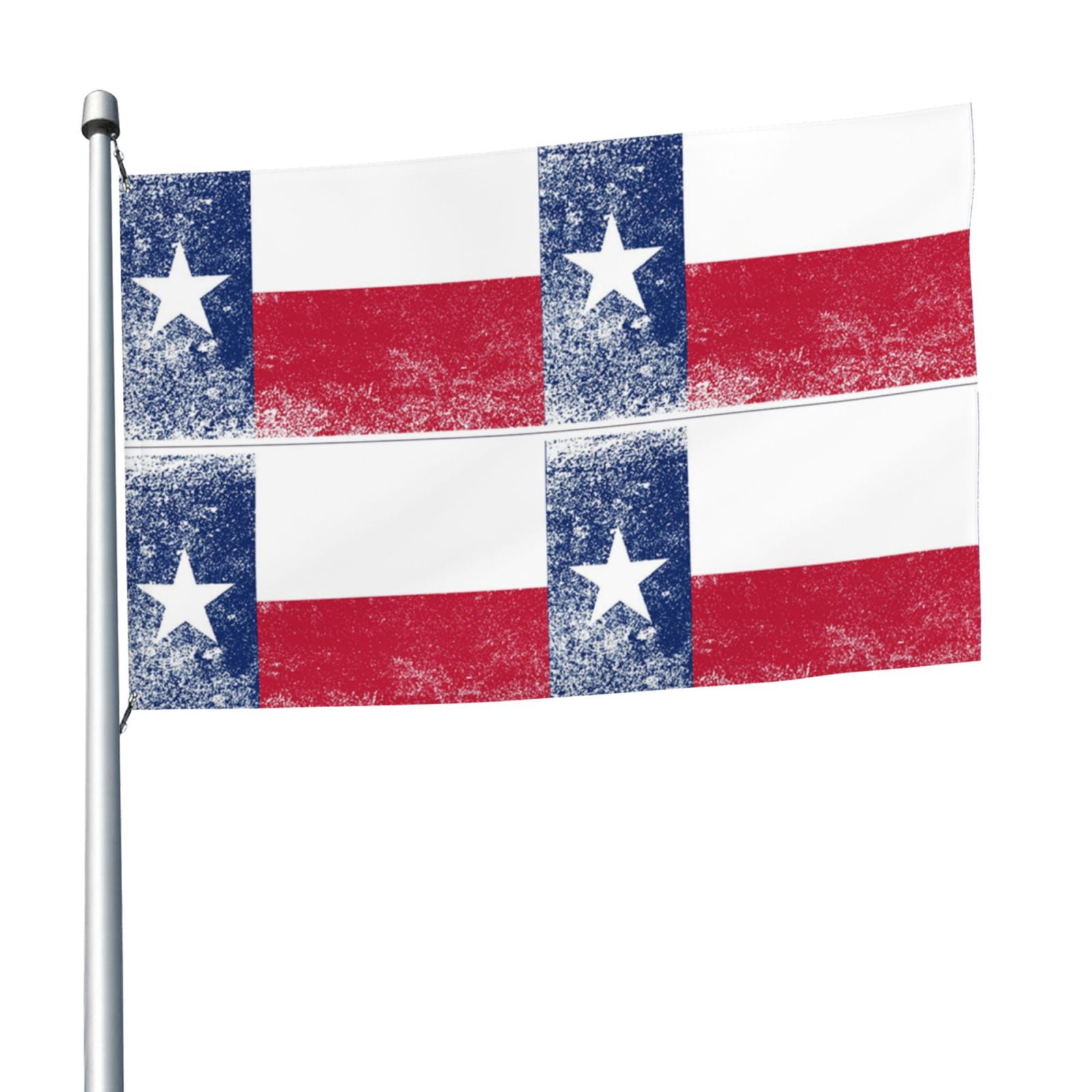 Retro Texas Flag Flag 5x8 Ft Print Vivid Color Outdoors Indoors Light ...