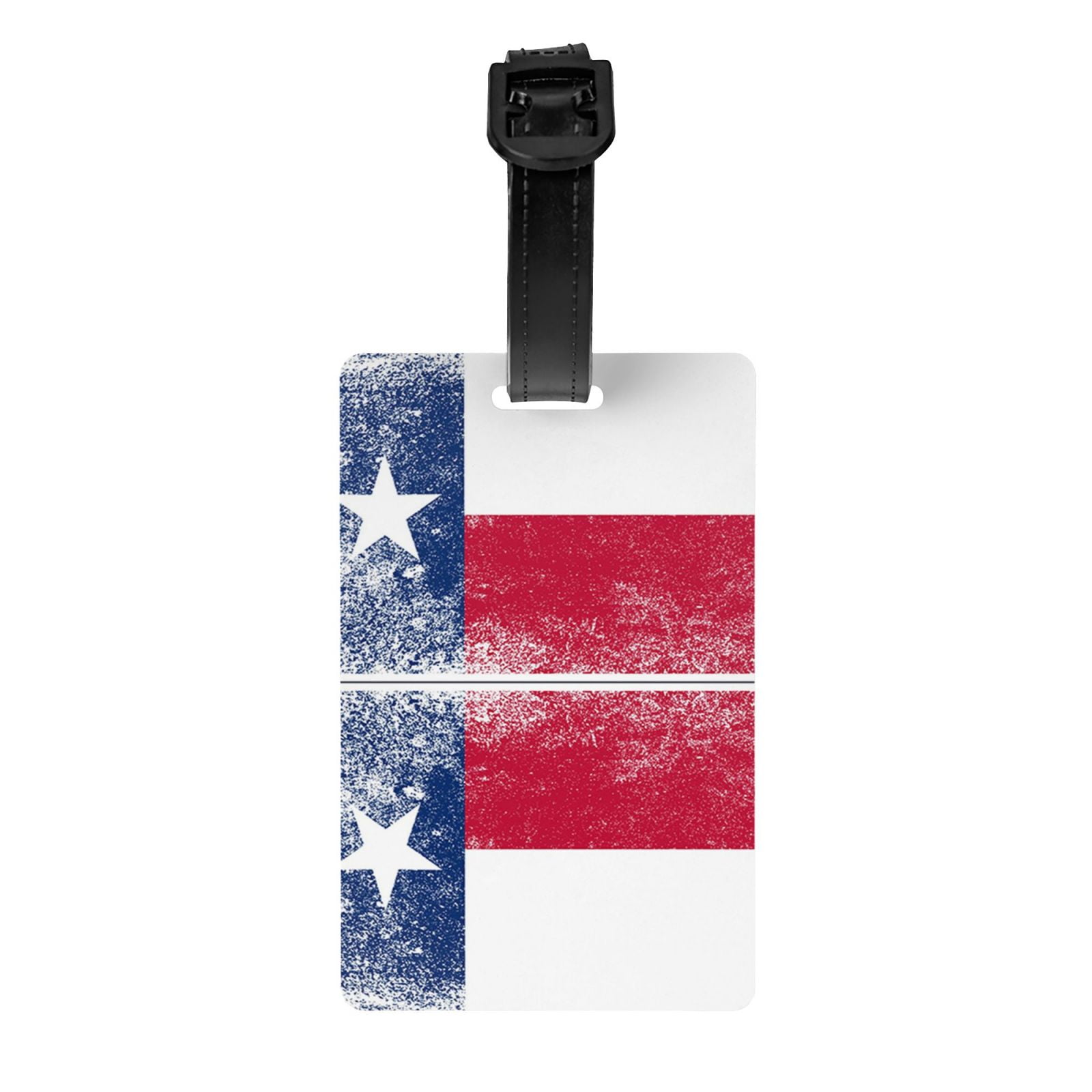Retro Texas Flag Pvc Luggage Tag With Name Id Labelfor Women Men - Walmart.com