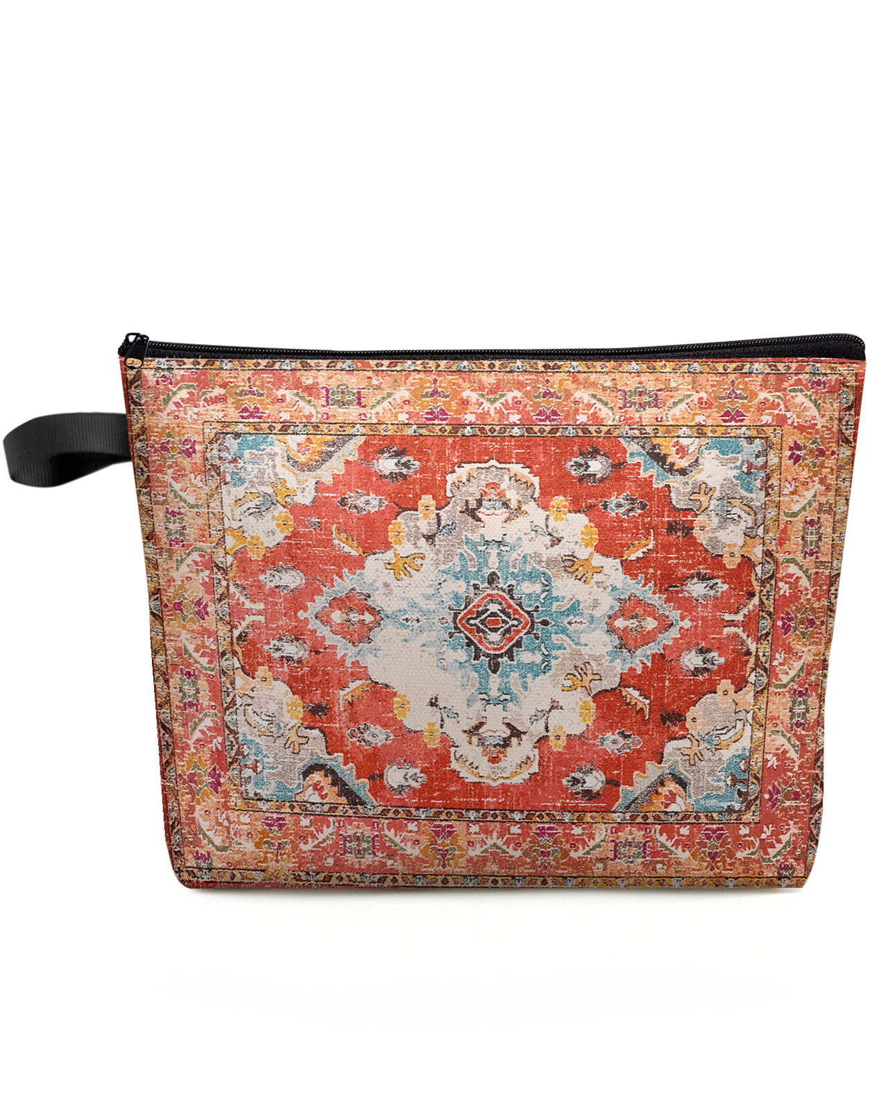 Retro Texture Cosmetic Bag Clutch Bridesmaid Outdoor Travel Beauty ...