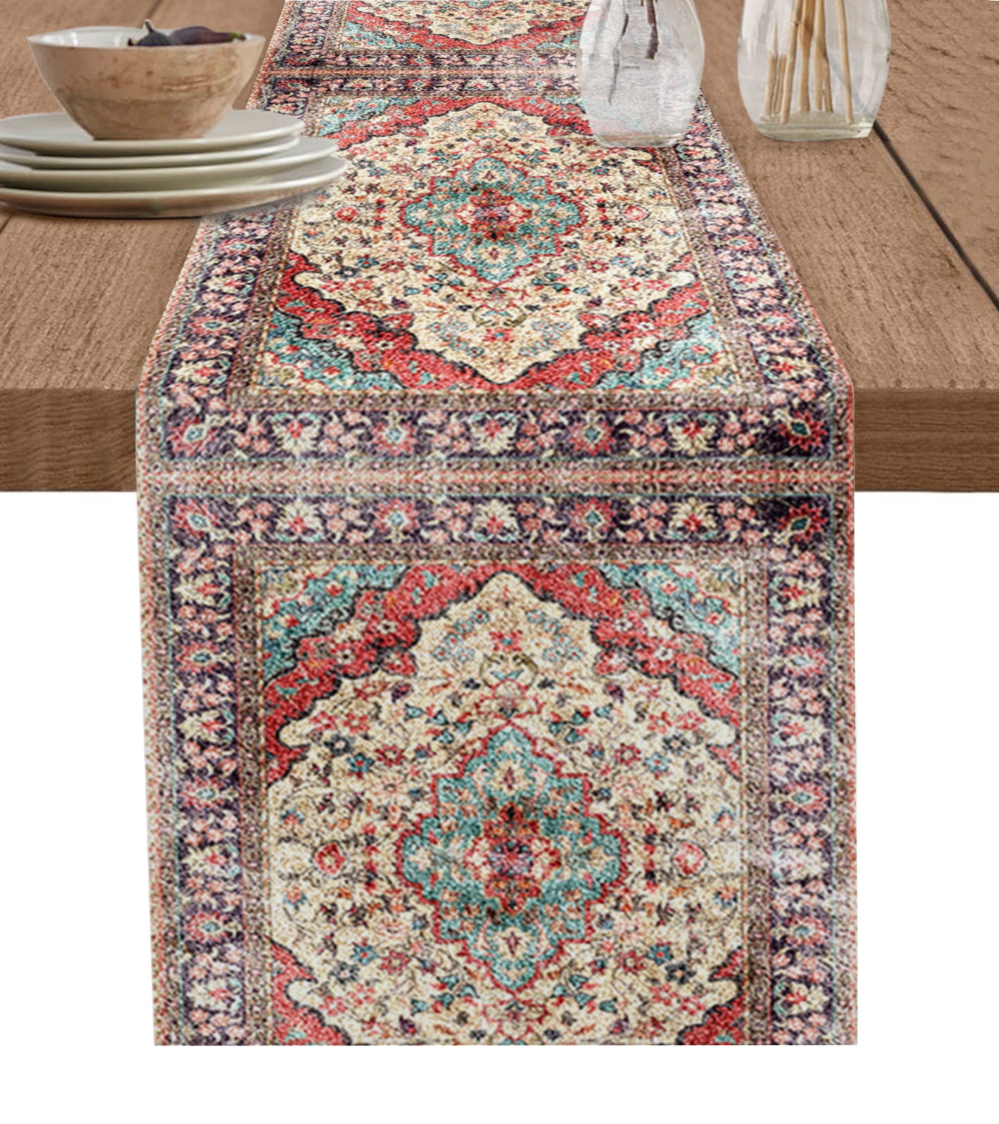 Retro Texture Table Runner ration Home r Dinner Table ration Table r ...