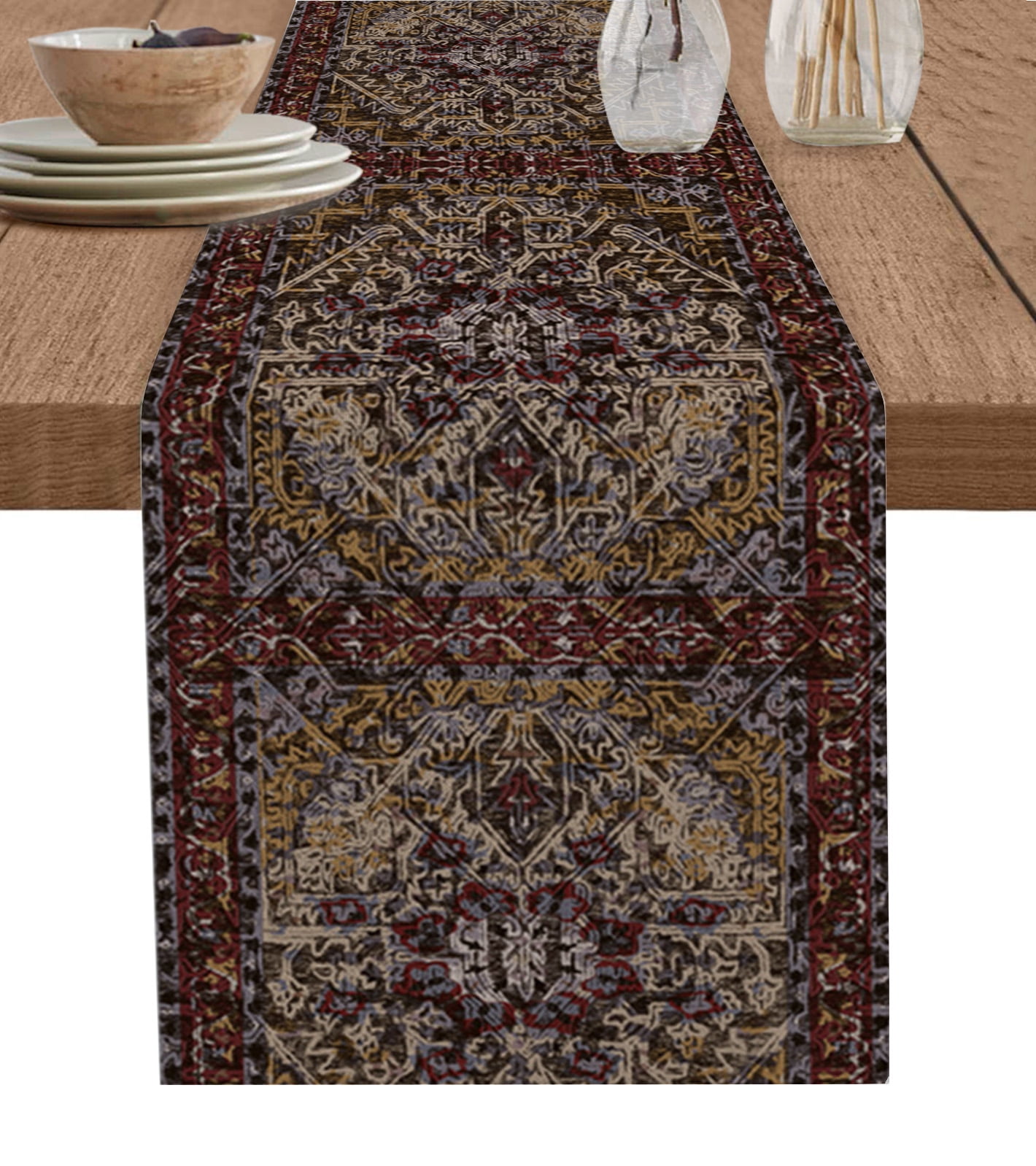 Retro Texture Table Runner ration Home r Dinner Table ration Table r ...