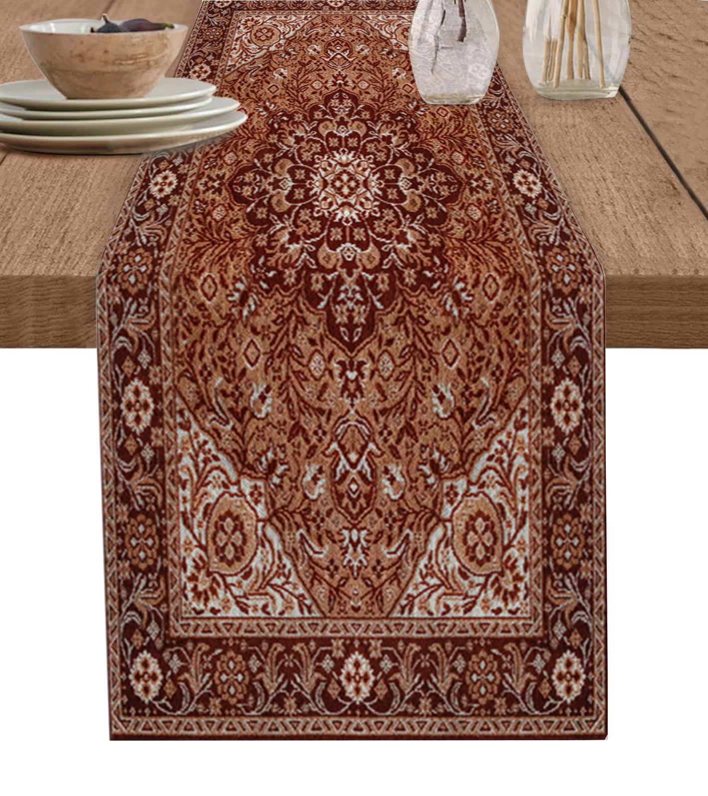 Retro Texture Table Runner ration Home r Dinner Table ration Table r ...