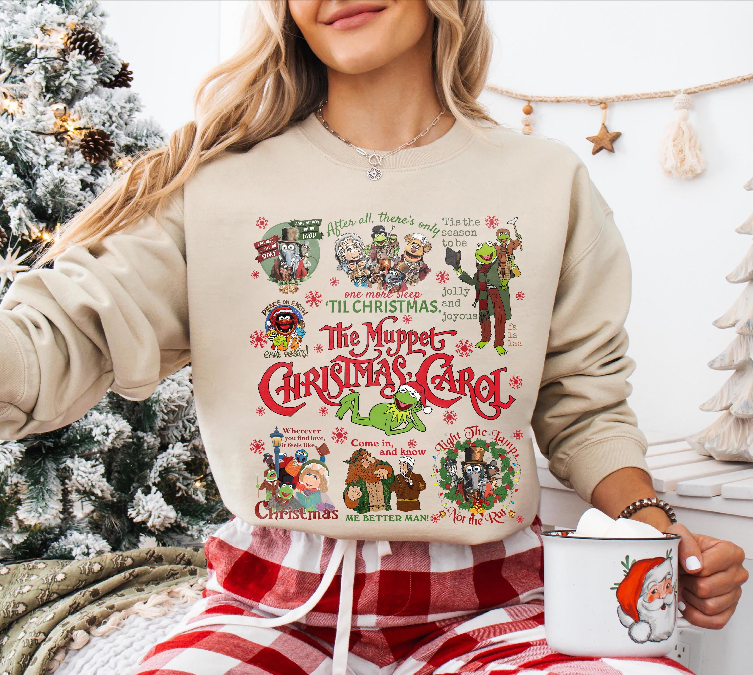 Retro The Muppet Christmas Carol Sweatshirt, Light The Lamp Not The Rat ...