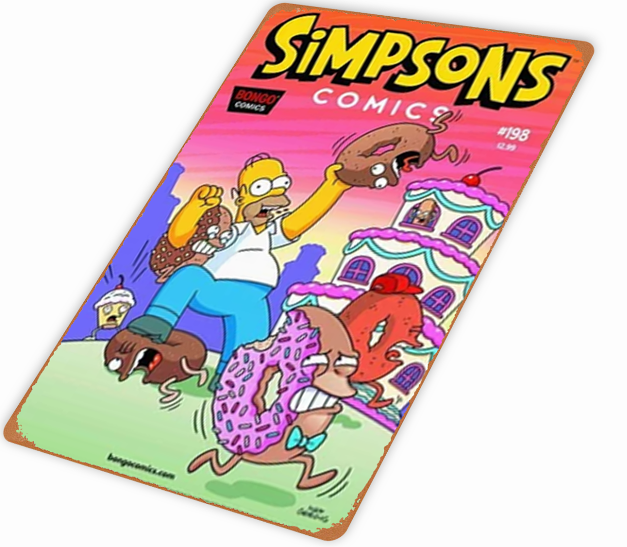 Retro The Simpsons Comic Metal Tin Sign Simpson Poster Wall Decor ...