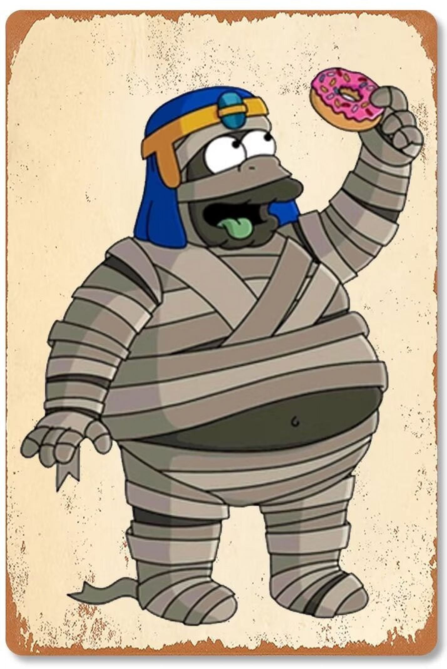 Retro The Simpsons Metal Poster Clancy Wiggum Had A Drink And A ...