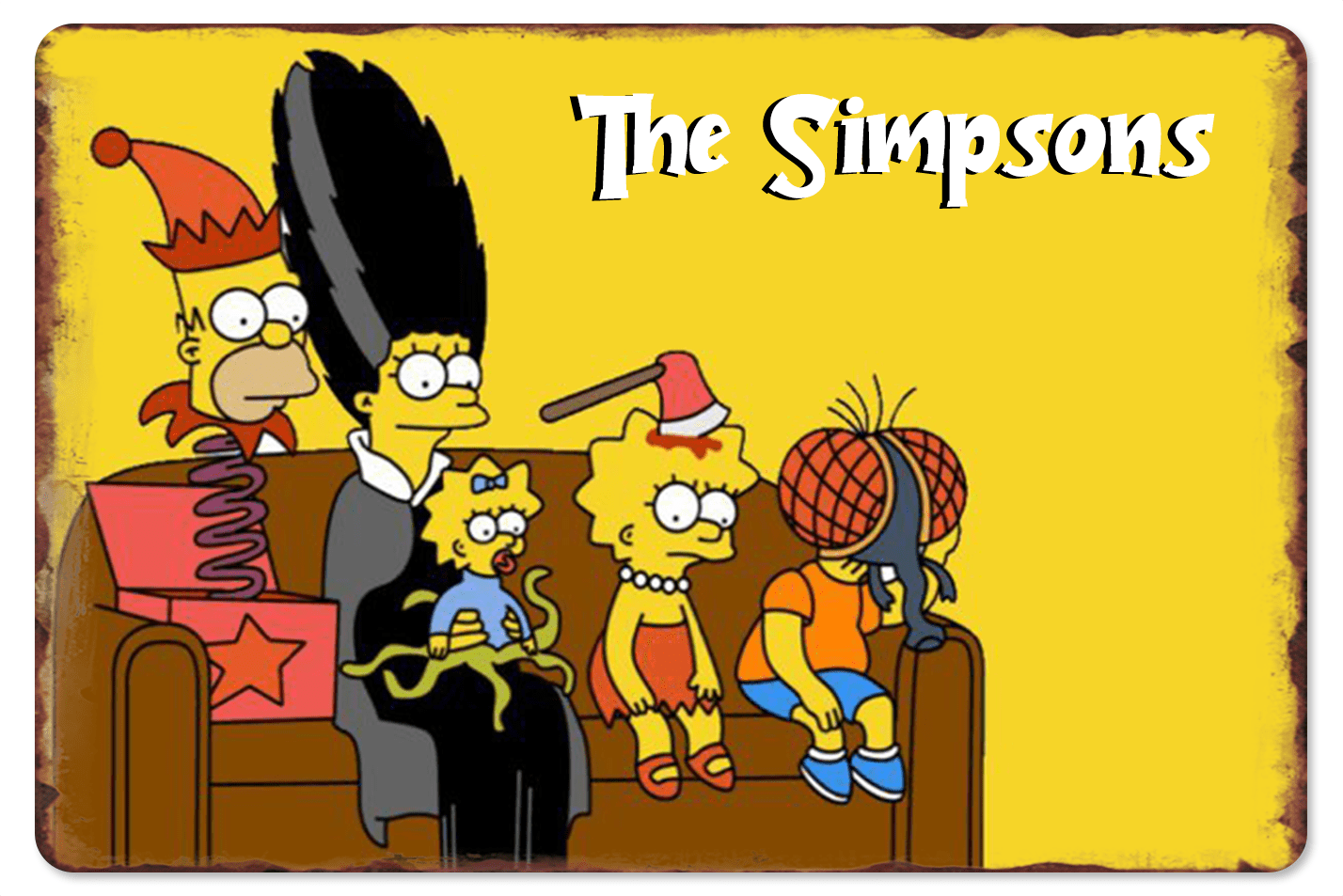 Retro The Simpsons Metal Tin Sign Simpson Poster Vintage Metal Plaque ...