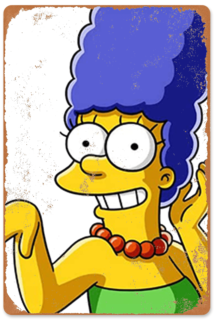 Retro The Simpsons Metal Tin Sign The Simpsons Dance Poster Wall Decor ...