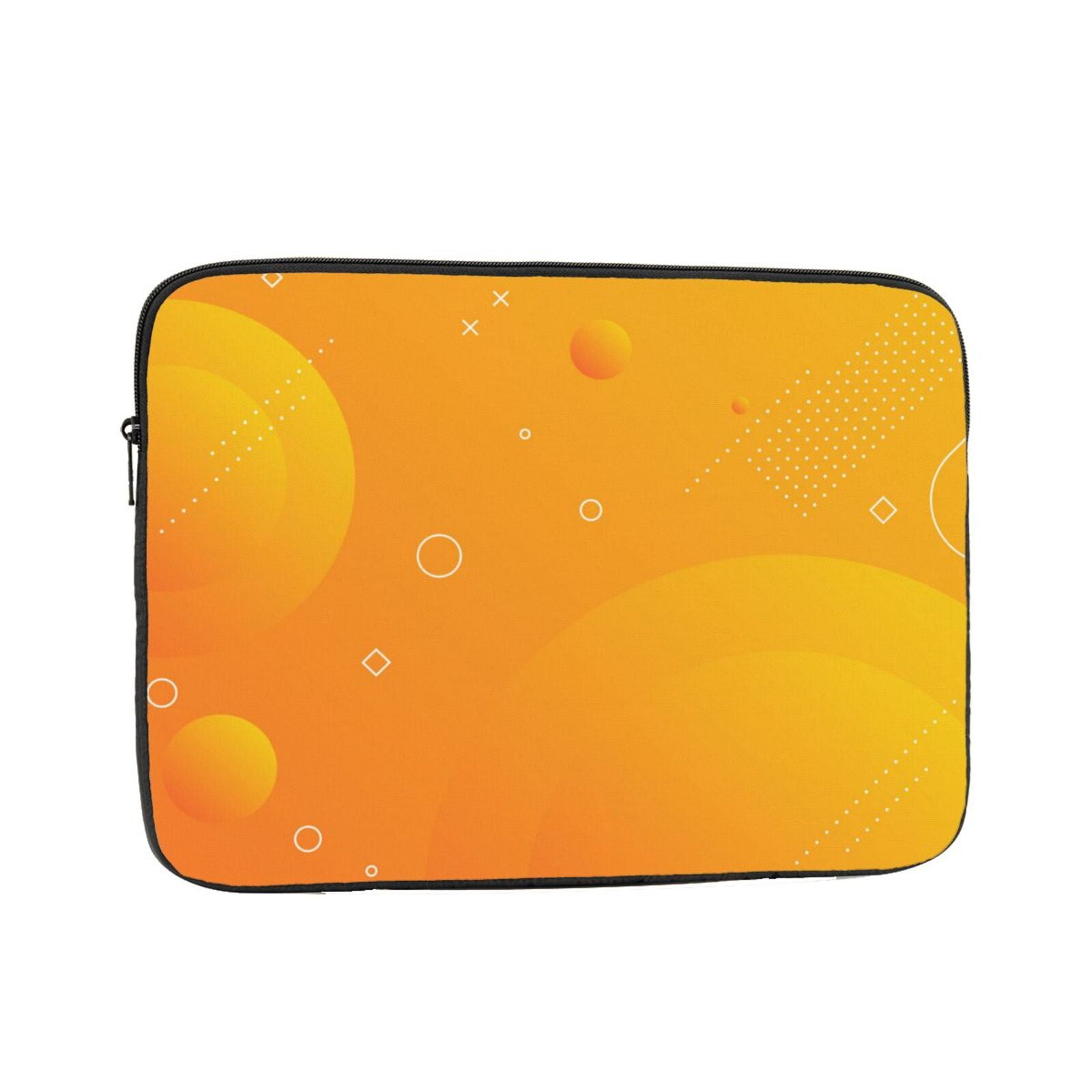 Retro Themed Yellow Colors 15 inch Portable Laptop Sleeve Compatible ...