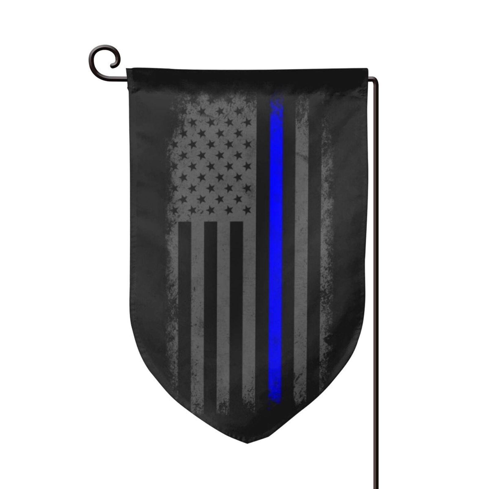 Retro Thin Blue Line Flag Garden Flag Double Sided Small Flag Yard Home ...