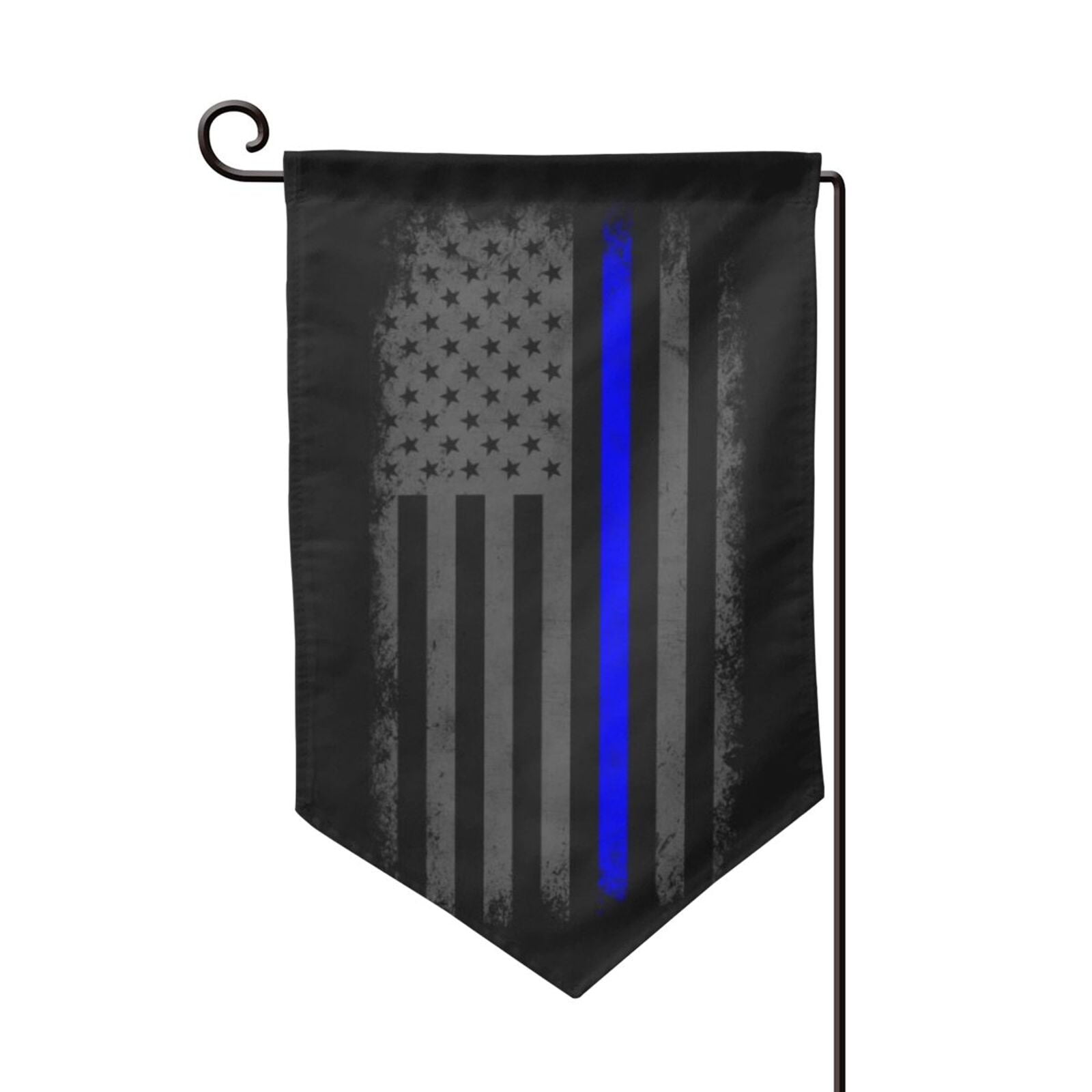 Retro Thin Blue Line Flag Garden Flag Double Sided Small Flag Yard Home ...
